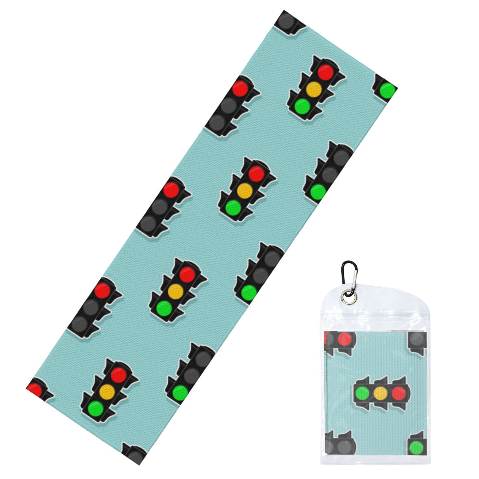 Cooling Towels (40"X12"), Traffic Light Pattern Soft Ice Towel ...