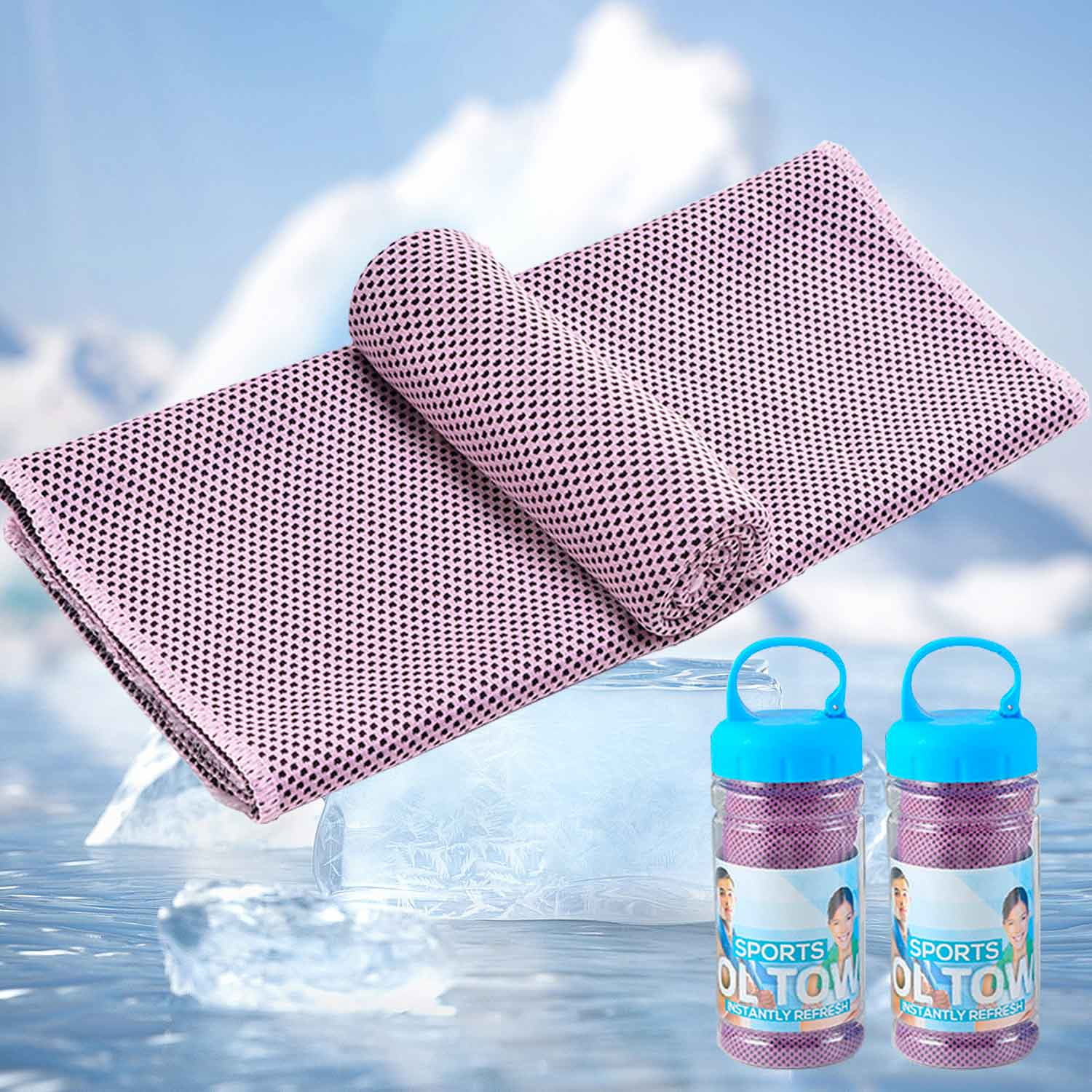 Cooling Towels for Neck and Face, 2 Pack 40"x12" Soft Breathable Ice ...
