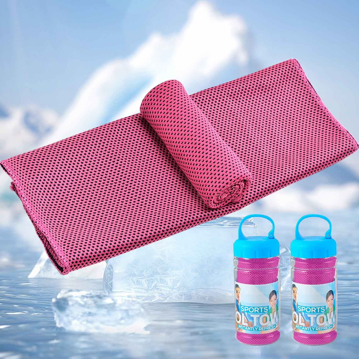 Cooling Towels for Neck and Face, 2 Pack 40"x12" Soft Breathable Ice ...