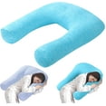 Cooling U Shaped Pillow for Neck, Shoulder Pillow for Side Sleepers ...