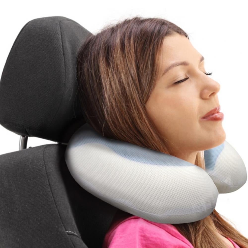 Cooling U-shaped Memory Foam Pillow for Sleeping Ventilated Gel Pillow ...