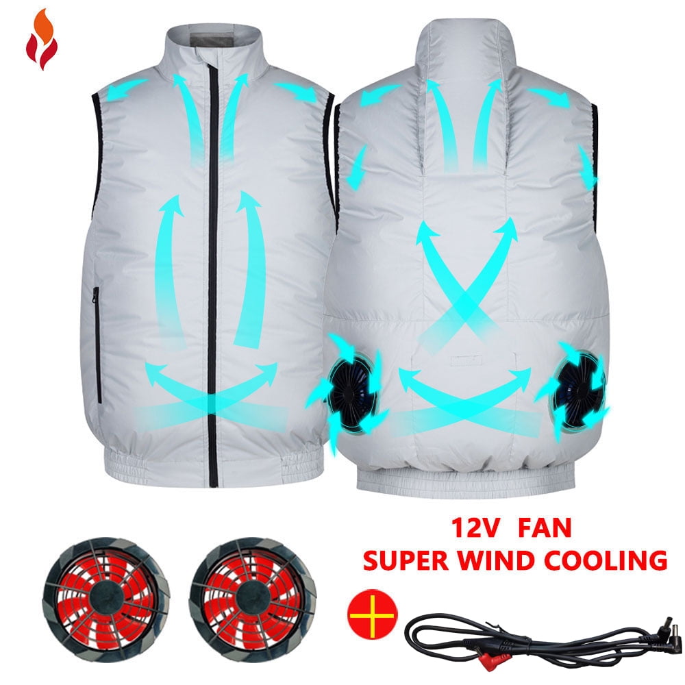 Cooling vest Air Conditioning clothing Summer Fan Welding Work Clothes ...
