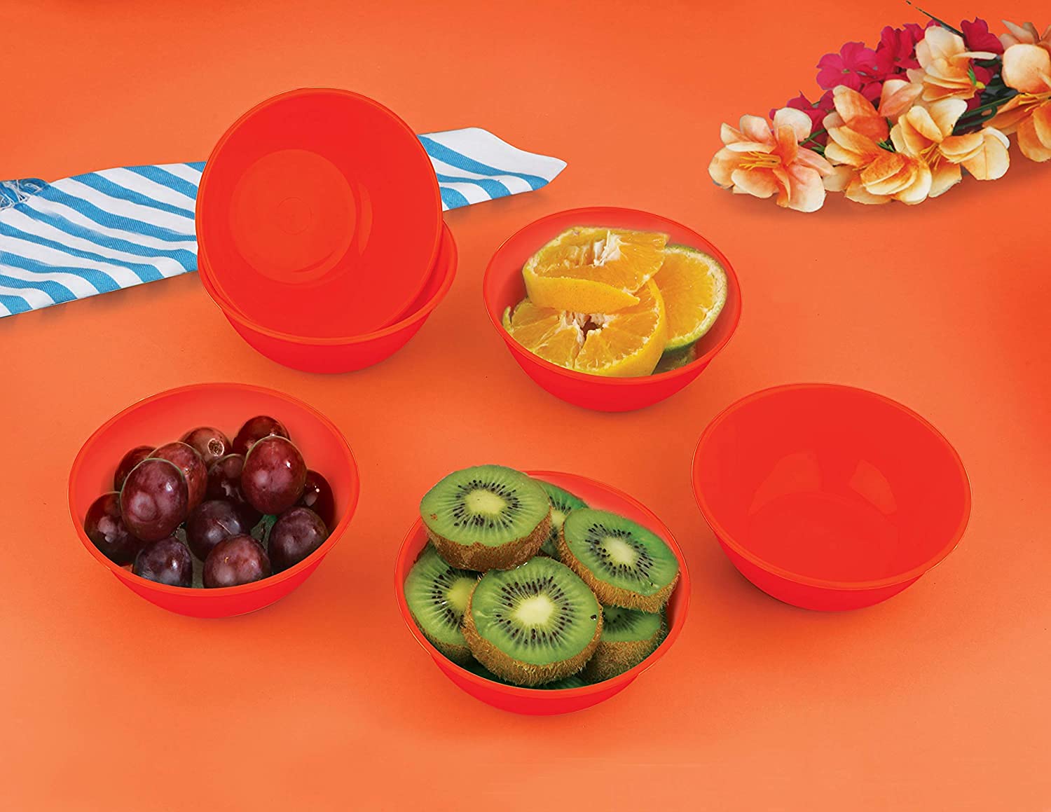 Coolkart Round Polypropylene Microwave Safe Unbreakable Mixing ...