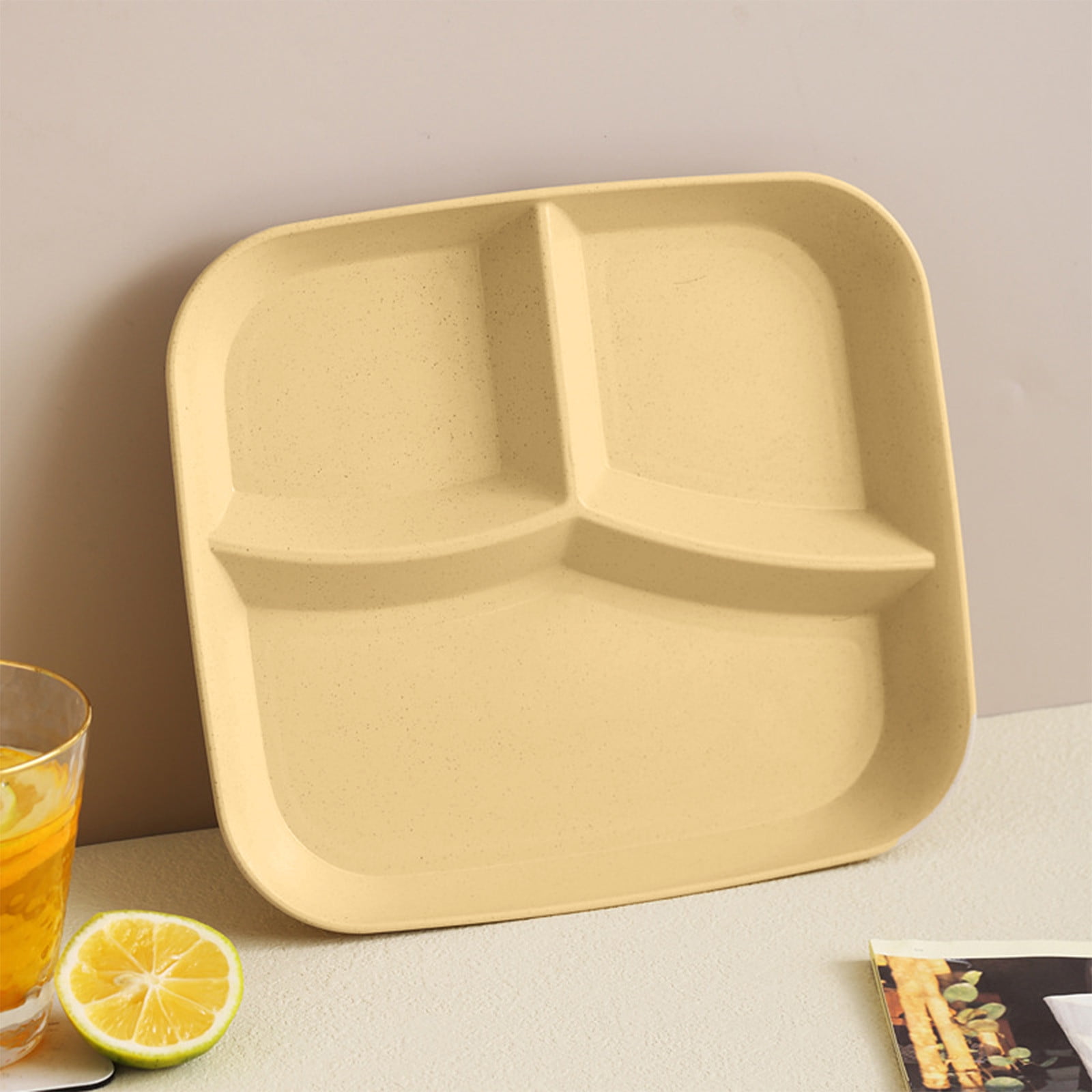 Coollooc 10 Inch Portion Control Divided Plates for Healthy Eating ...