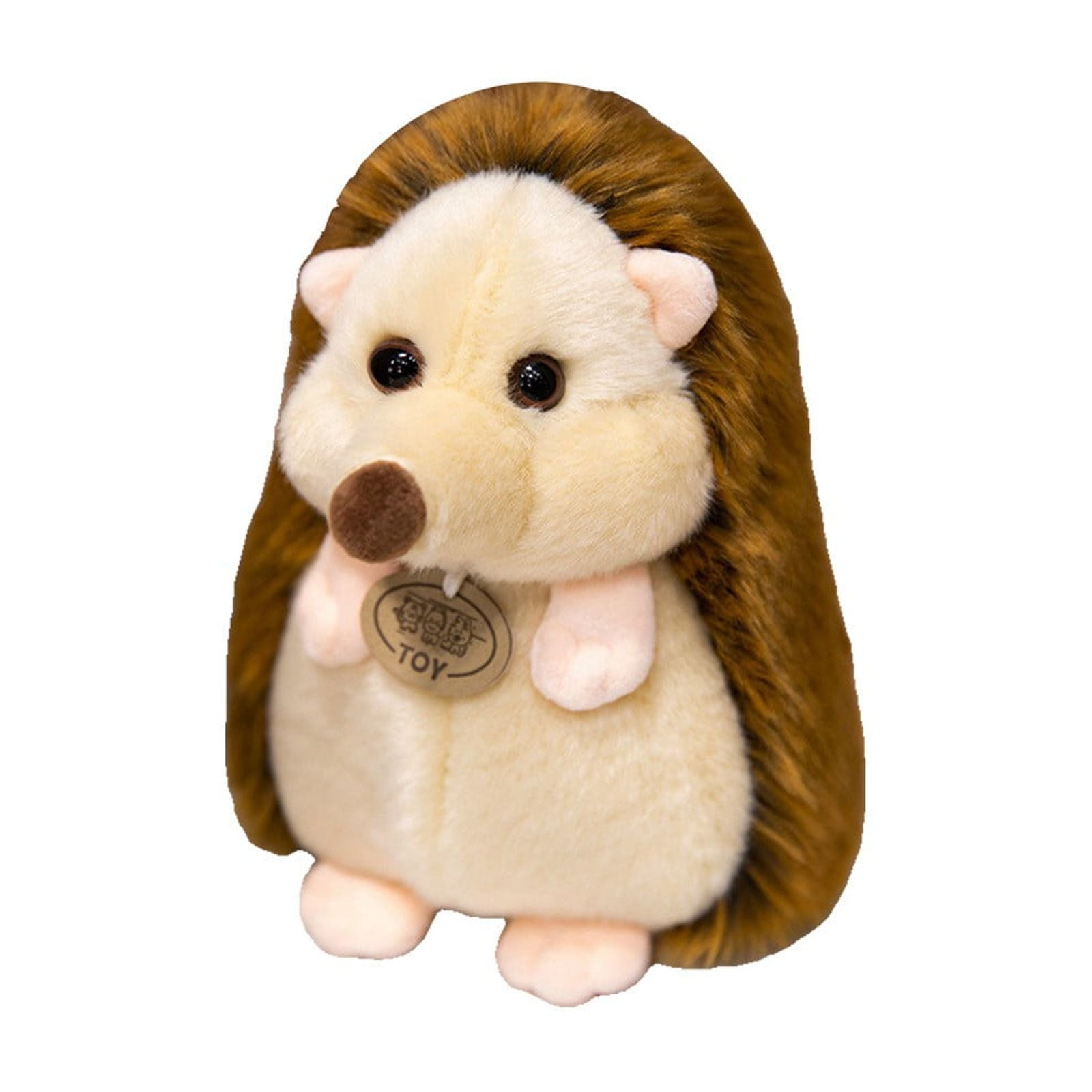 Coollooc 11.8 Inch Chubby Gray Big Hedgehog Stuffed Animal Plush ...