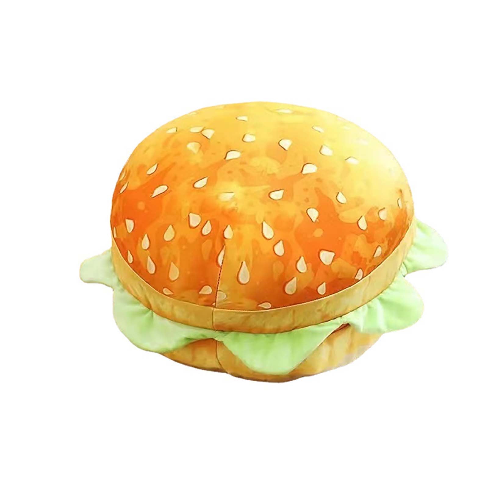 Coollooc 16" Large 3D Simulation Hamburger Plush Throw Pillow Sofa ...
