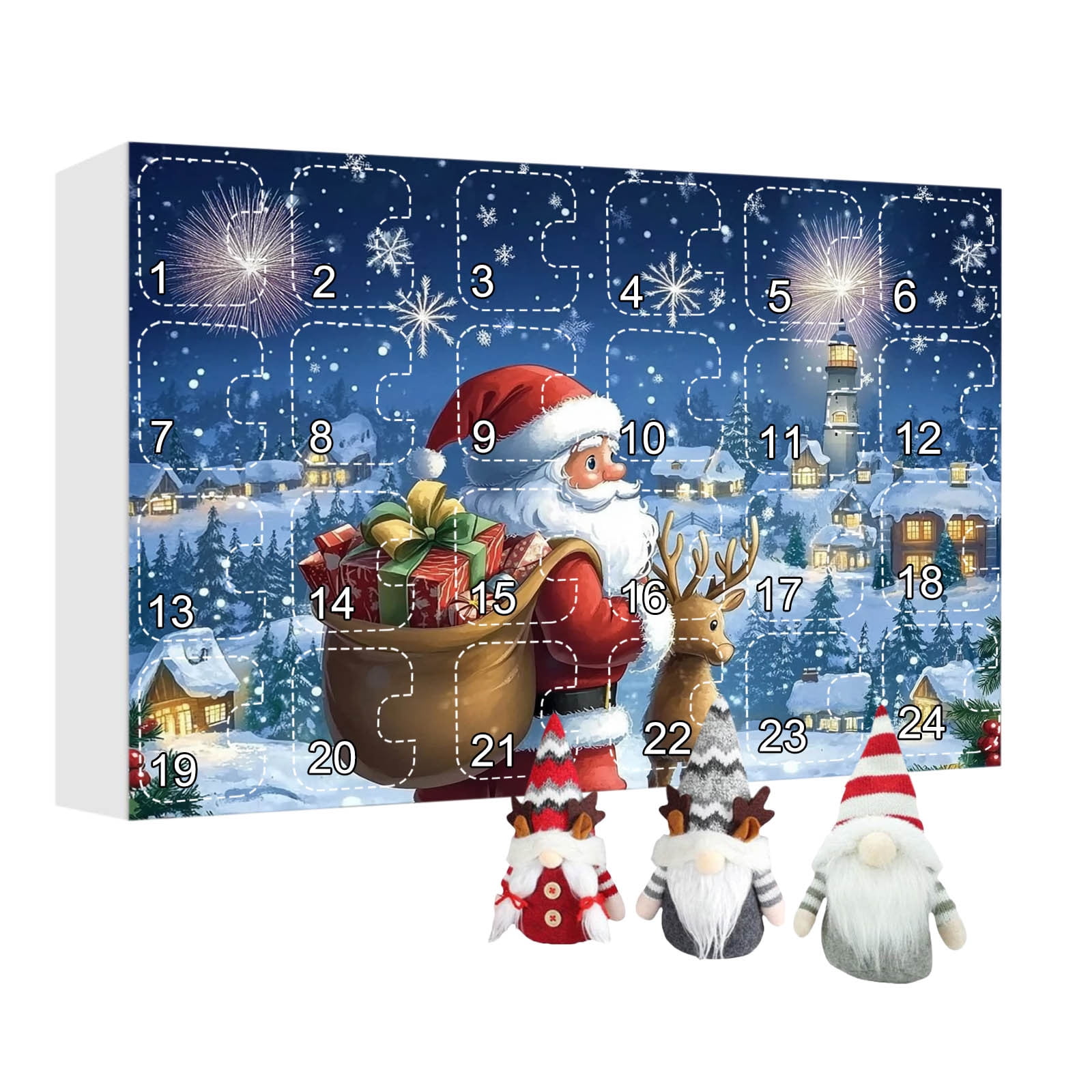 Coollooc 2024 Christmas Gnome Advent Calendar, 2024 Christmas Countdown ...