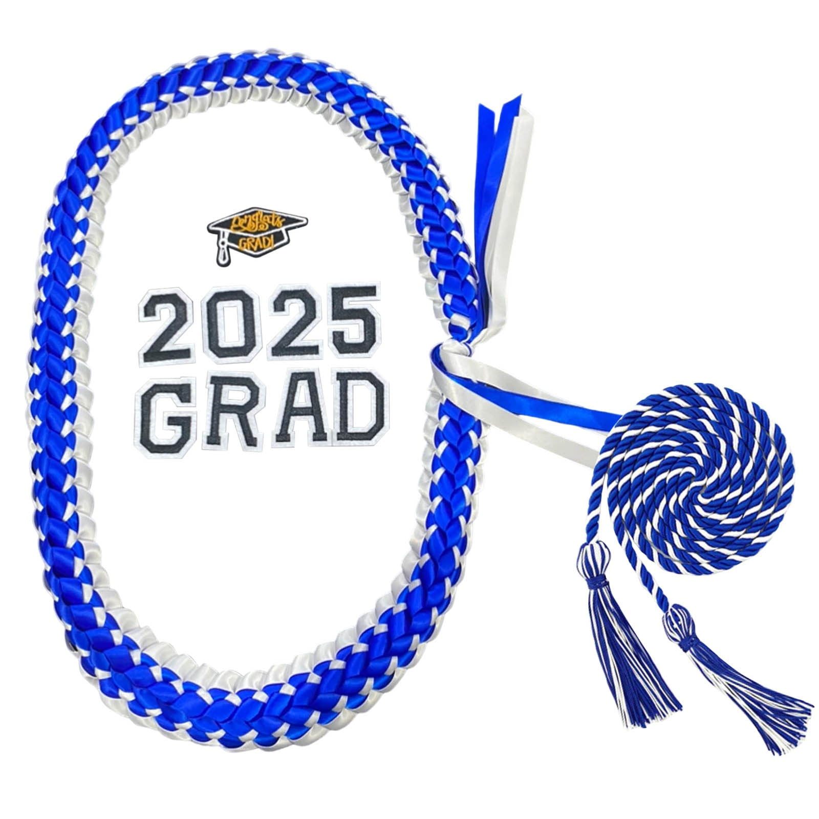 Coollooc 2025 Graduation Ribbon Set Handmade Braided Necklace Honor ...