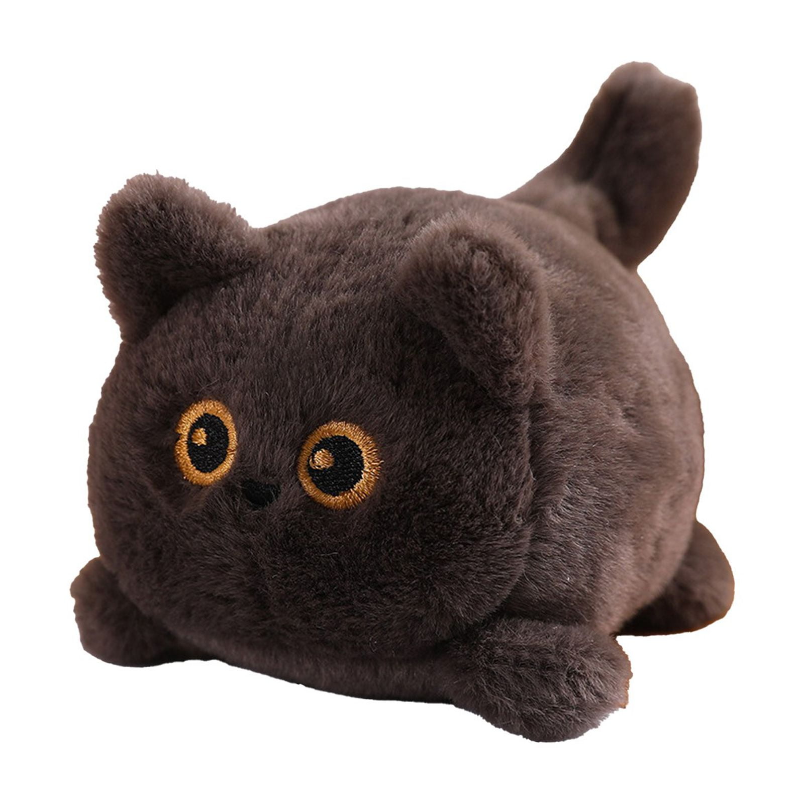 Coollooc 4.3in Weighted Stuffed Animals, Cute Black Cat Plush, Kawaii ...