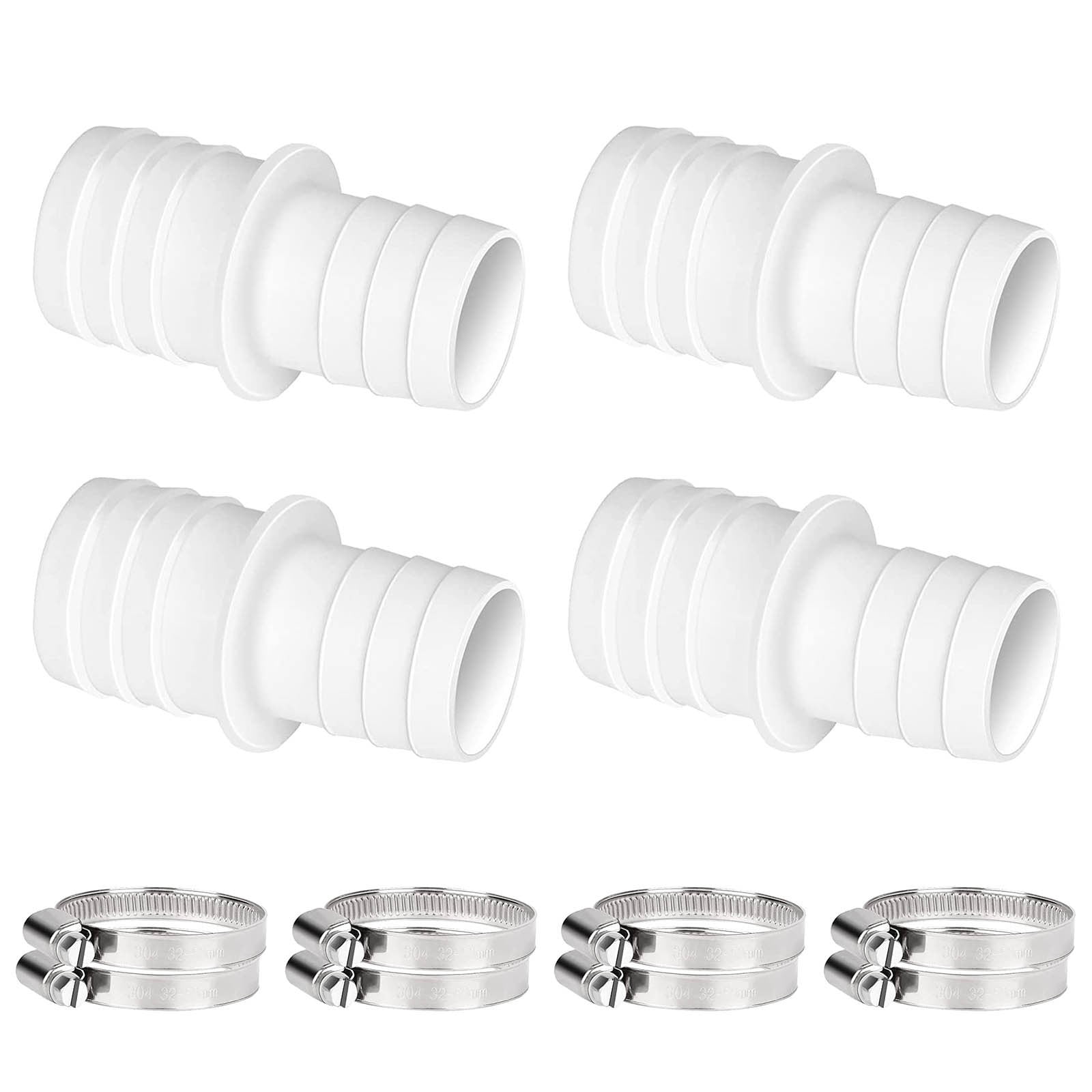 Coollooc 4 Pack Pool Hose Adapter Connector, Coupling for Swimming Pool ...