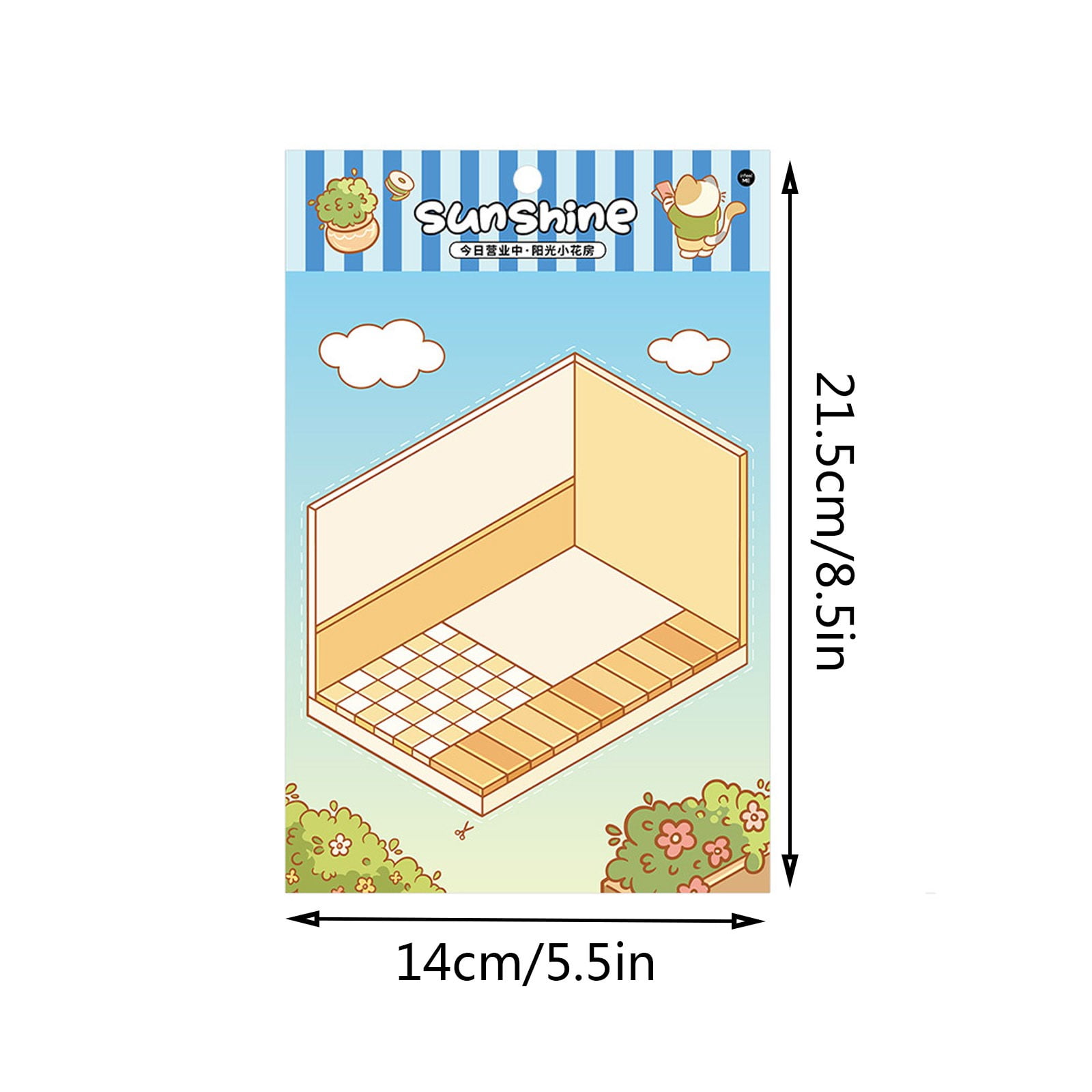 Coollooc 4 Sets 3D House Stickers,Fun DIY Stickers Scene Make Your Own ...