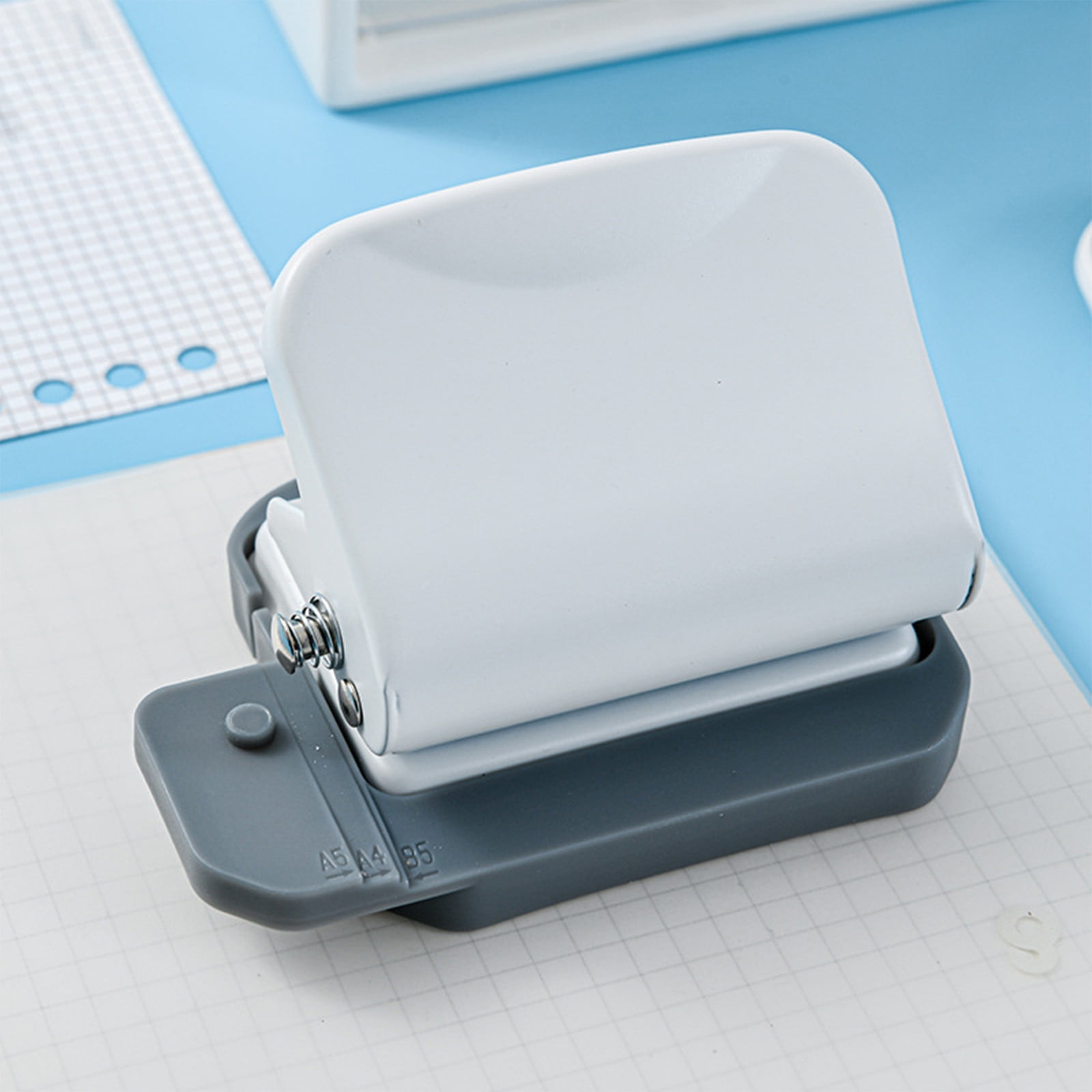 Coollooc 6 Hole Puncher, Loose Leaf Paper Puncher for A4 A5 B5 Notebook ...