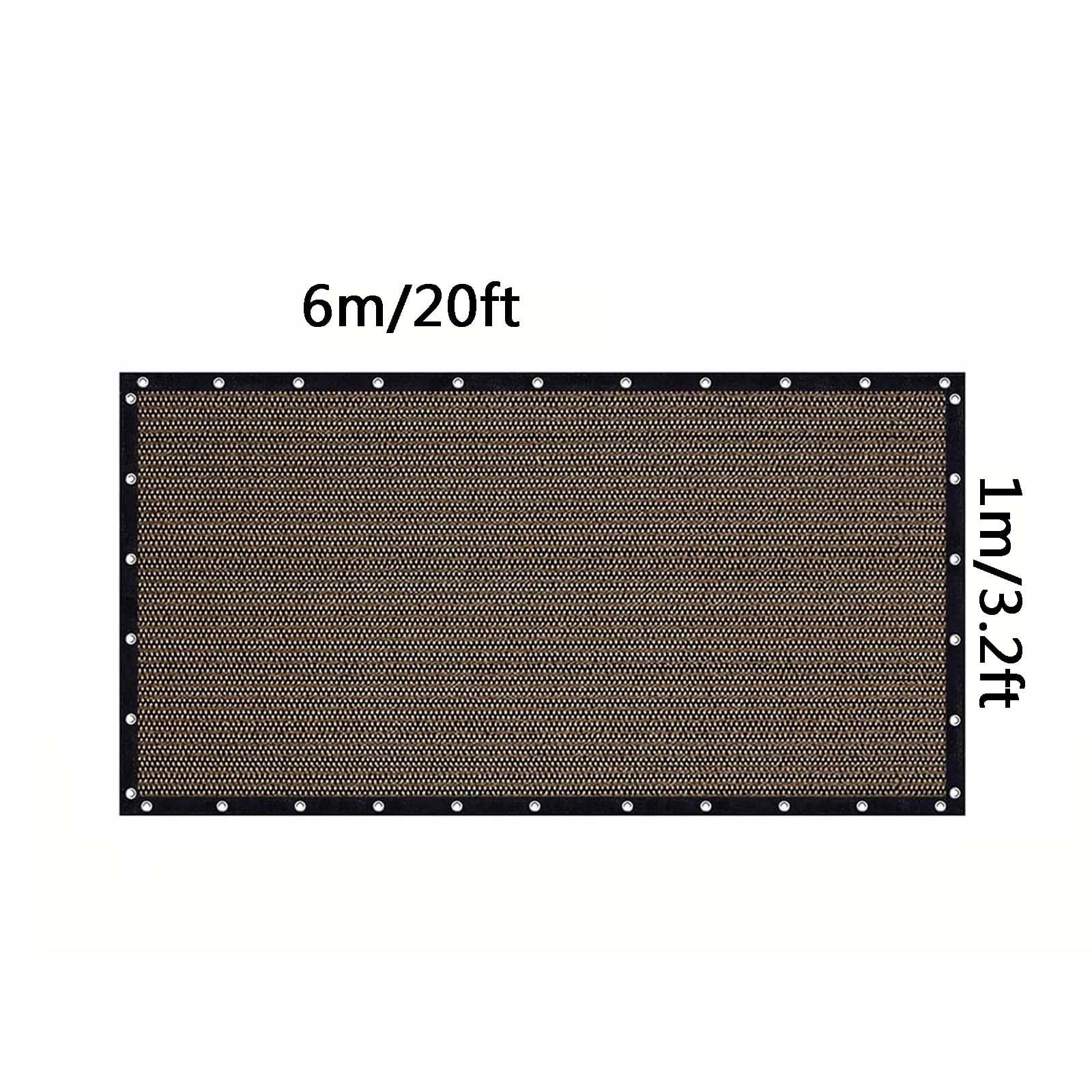 Coollooc 90% Shade Fabric Sun Shade Cloth with Grommets, Pergola ...