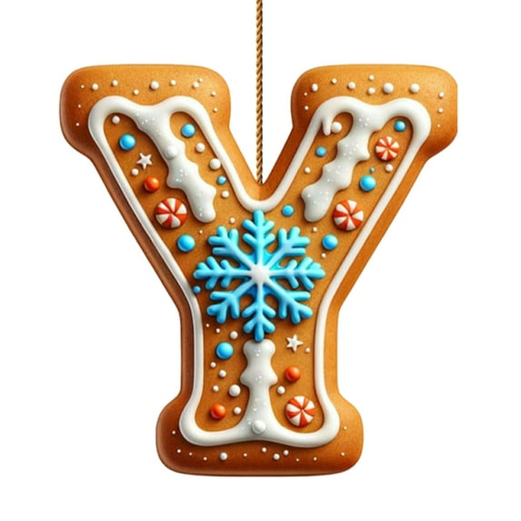 Coollooc Christmas 26 Alphabet Letters Hanging Ornaments for Xmas Tree ...