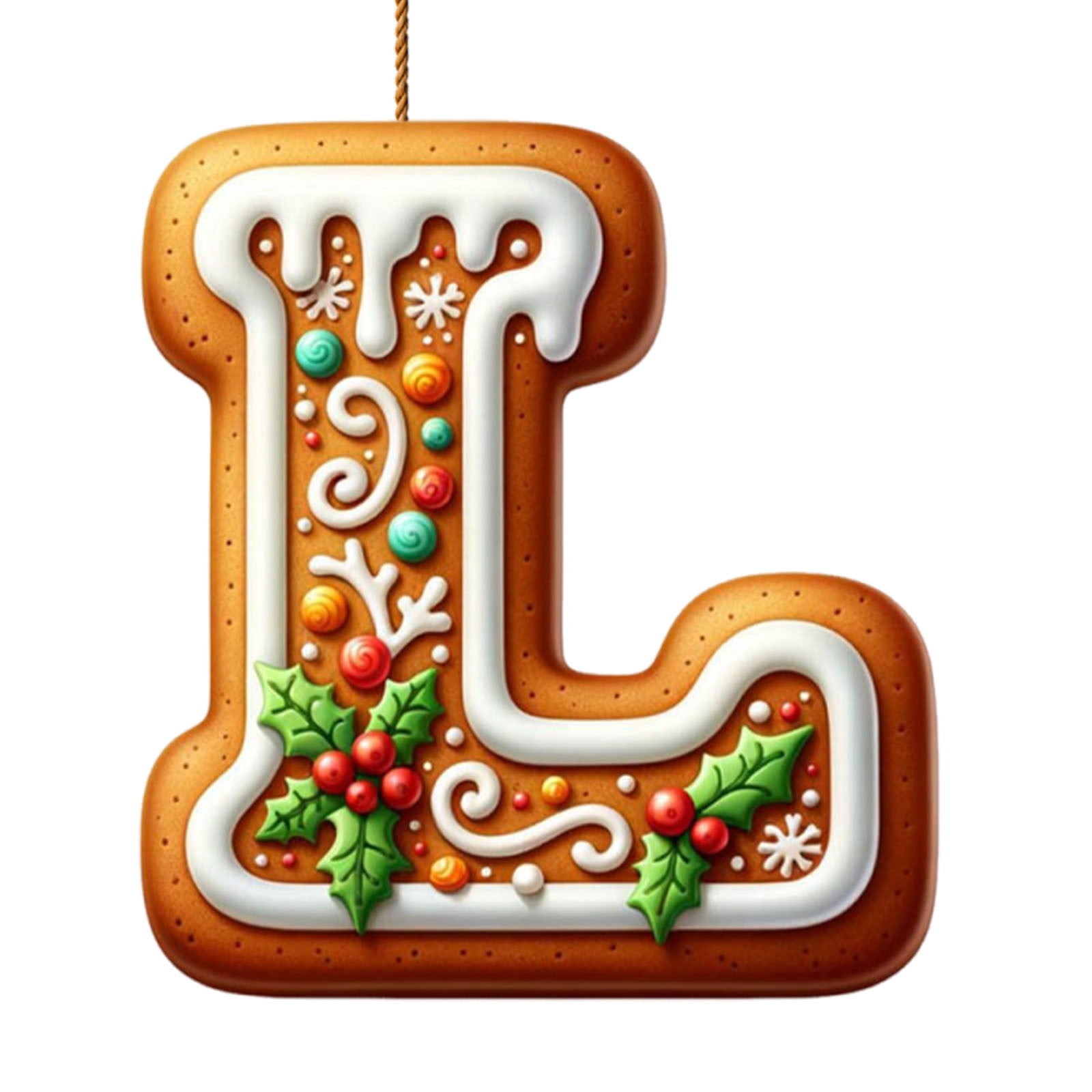 Coollooc Christmas 26 Alphabet Letters Hanging Ornaments for Xmas Tree ...