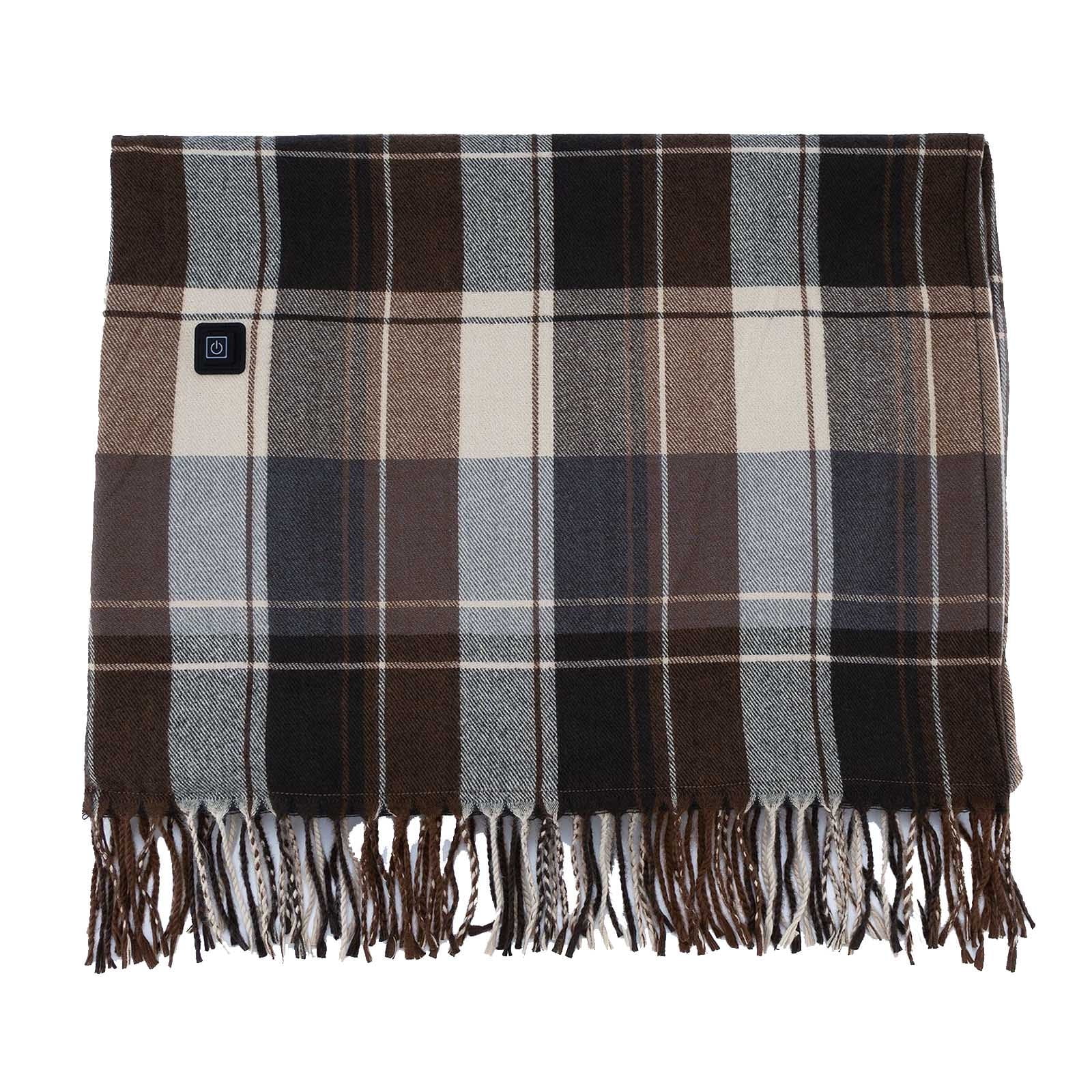 Coollooc Cordless Throw Blanket, Heated Blanket Battery Operated ...