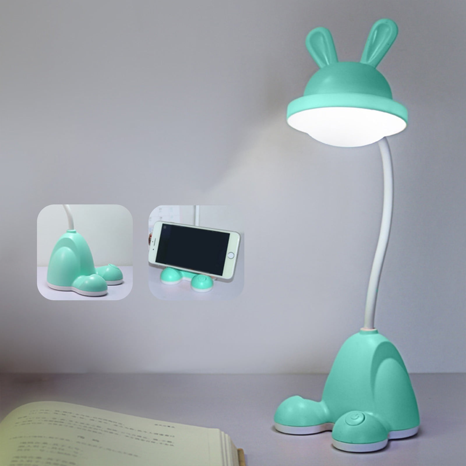 Coollooc Cute Rabbit Desk Lamps for Home Office, Bunny Desk Light for ...