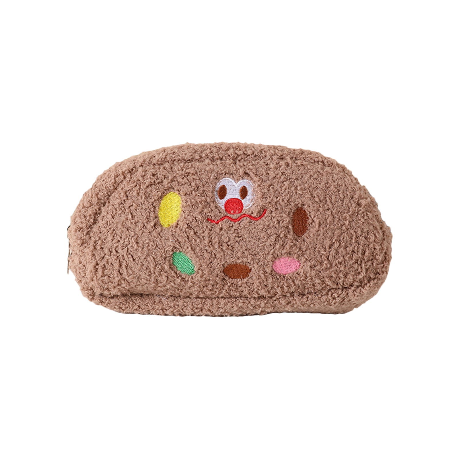 Coollooc Fluffy Pencil Case Cute Soft Large Capacity Big Pencil Pouch ...