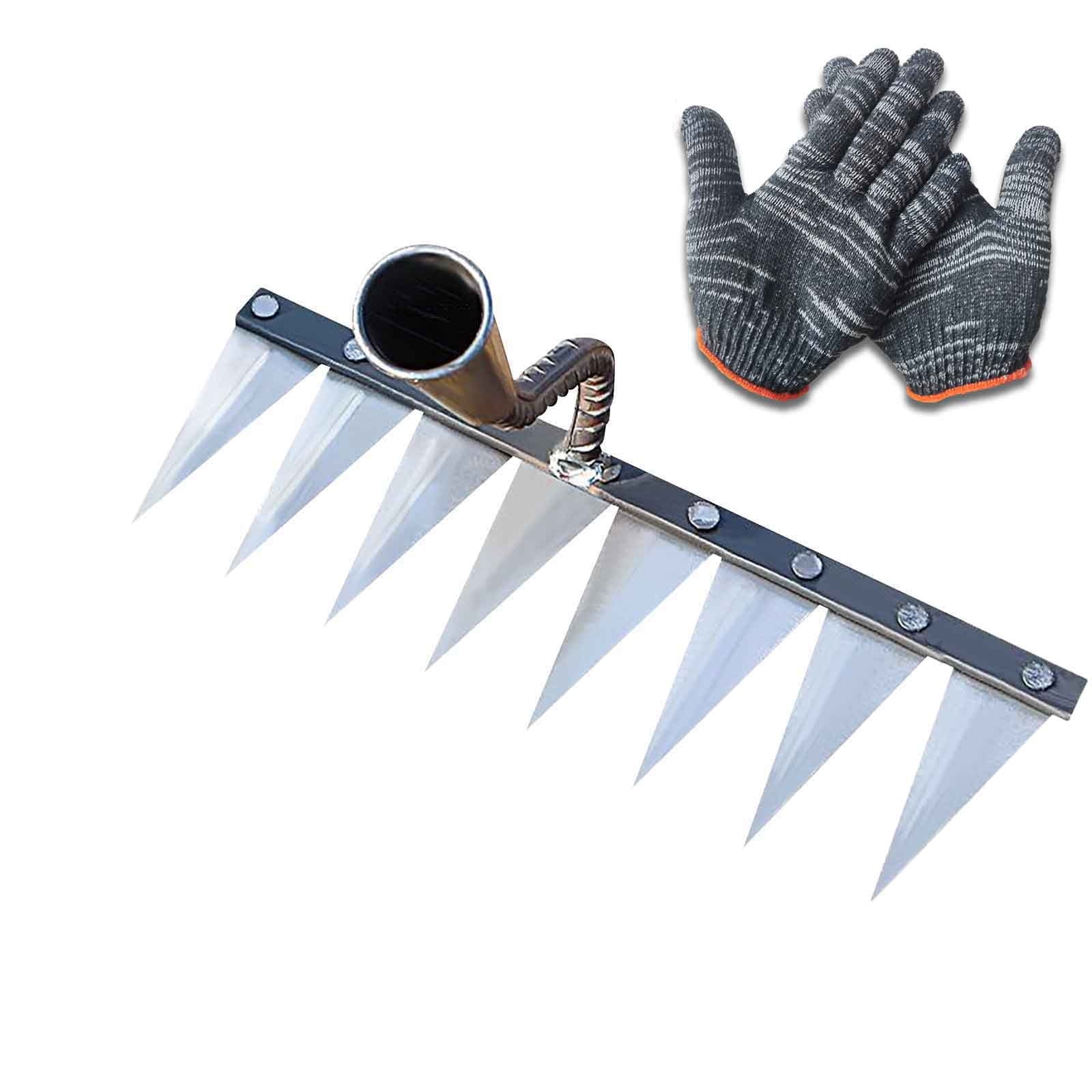 Coollooc Garden Hoe, Weed Tool, Long Soil Tiller Cultivator, Heavy Duty ...