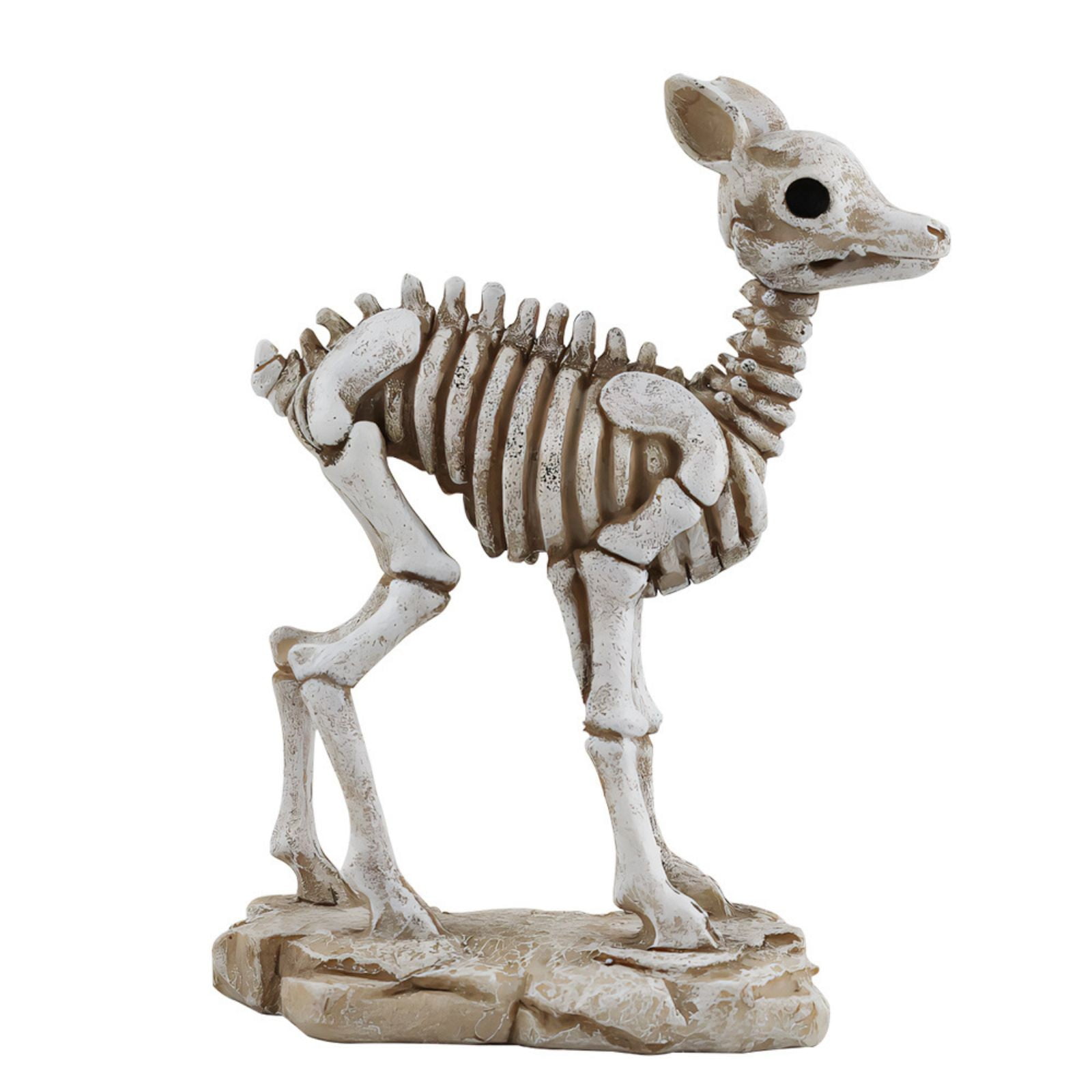 Coollooc Halloween Skeleton Deer Decorations Statue, Skeleton Animals ...