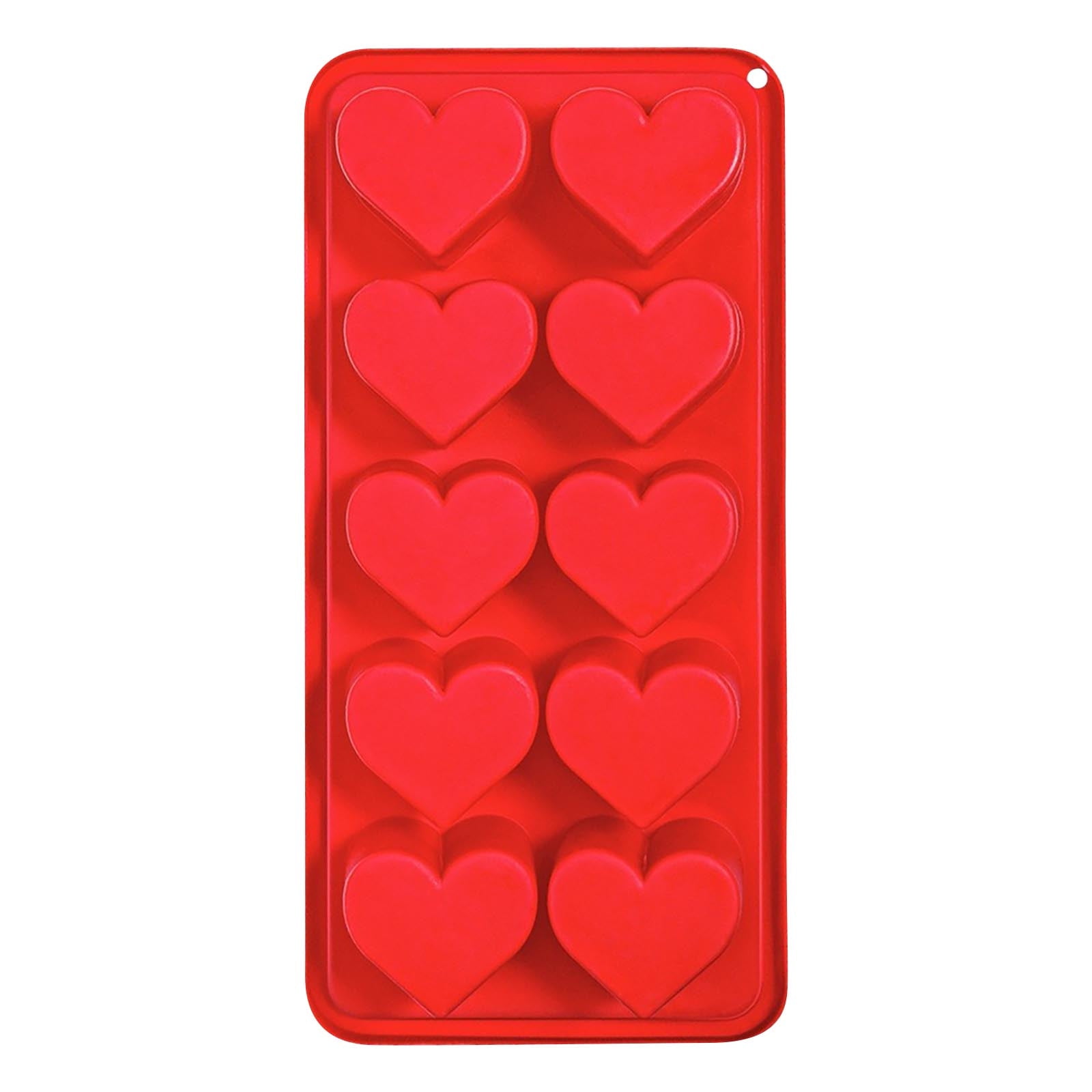 Coollooc Heart Ice Cube Mold Silicone Heart Shaped Ice Cube Tray for ...