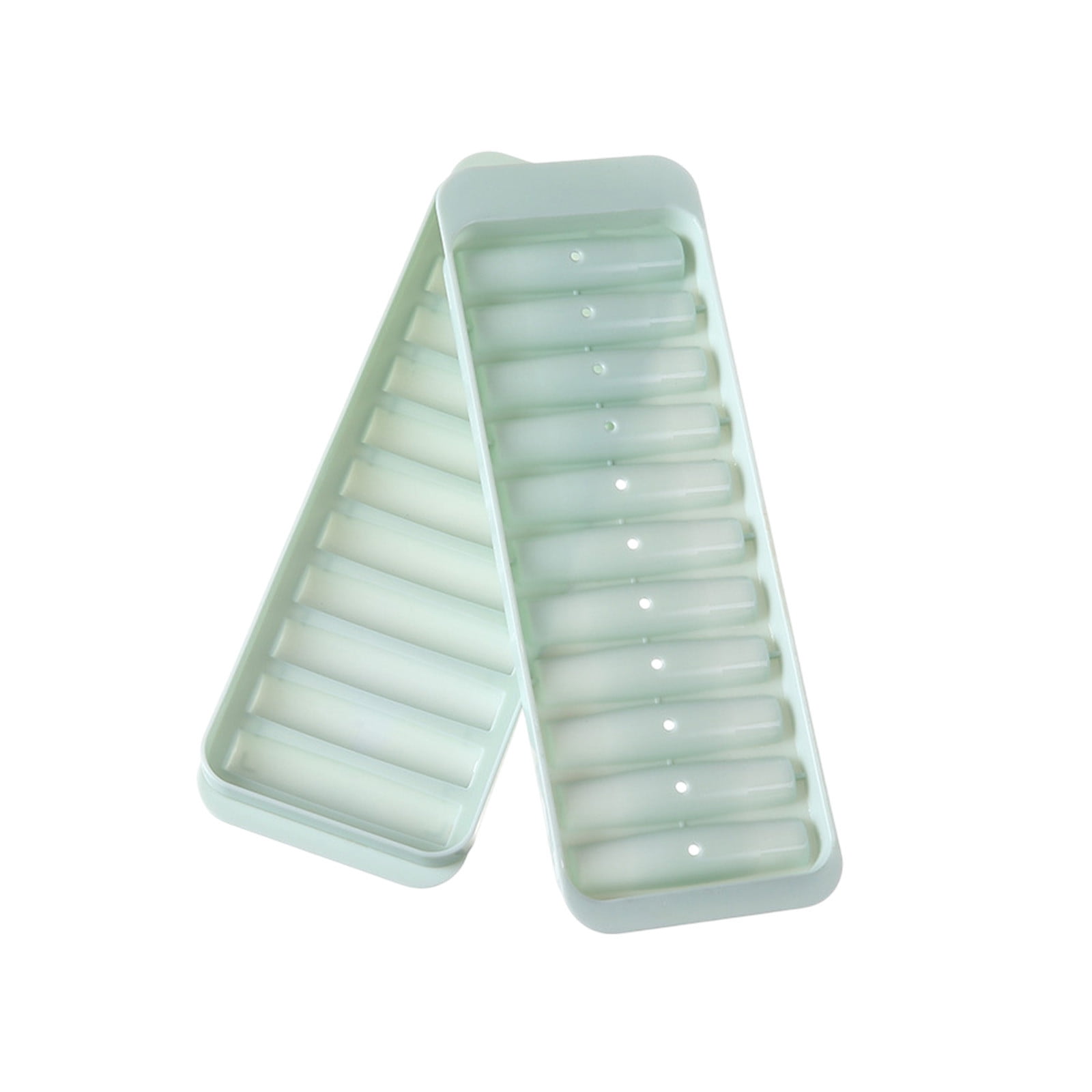 Coollooc Ice Cube Tray, Long Ice Stick Tray Silicone with Lid ...