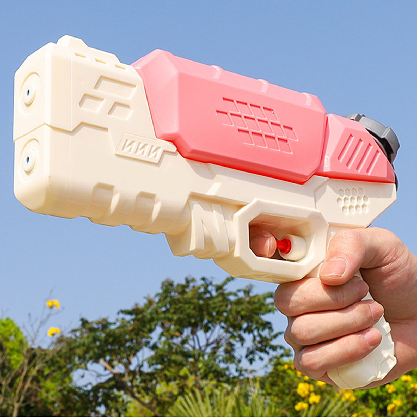 Coollooc Kid Water Gun, Double Nozzles Sci-Fi Double Barrel Super Water ...