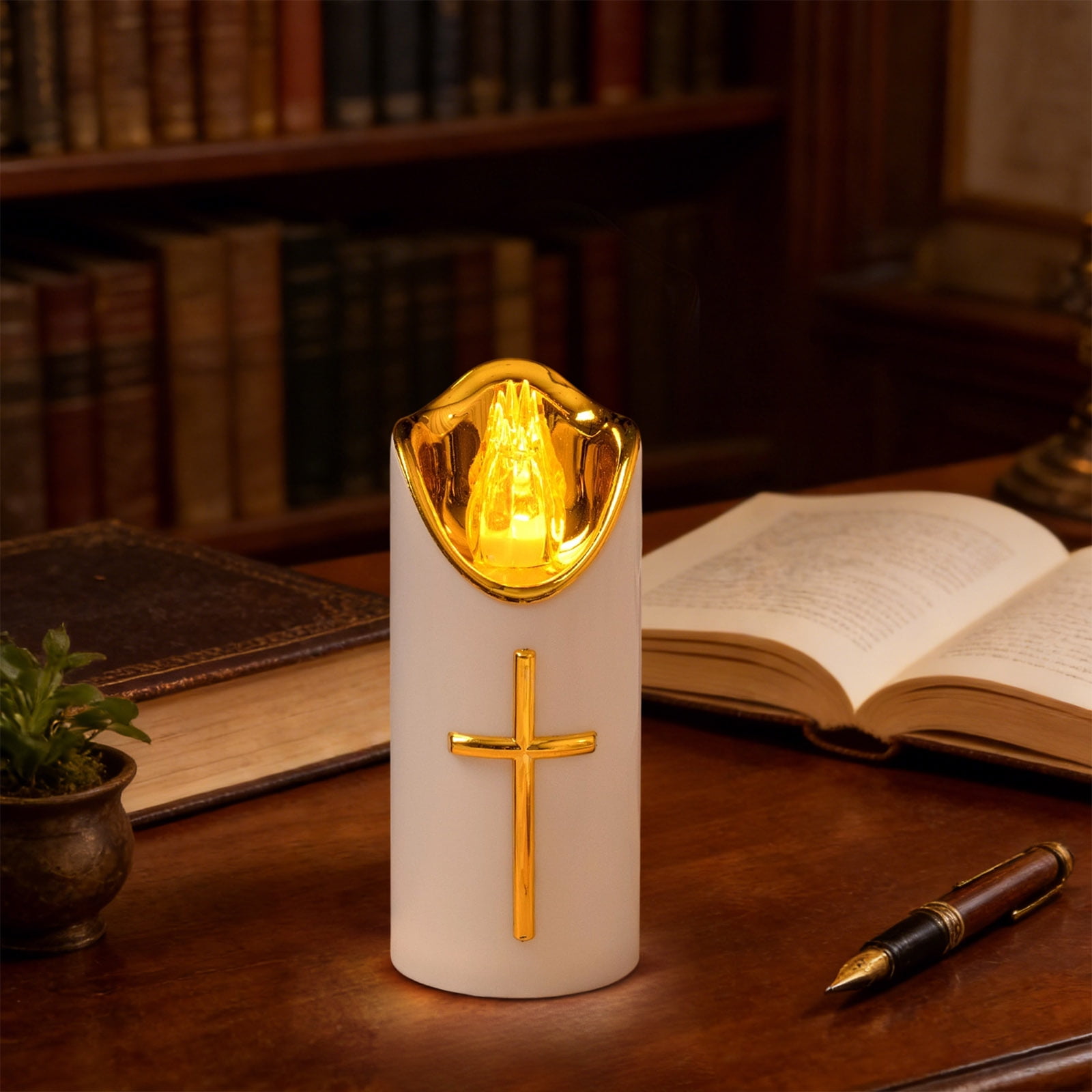 Coollooc LED Grave Lights for Outdoors, Flickering Effect Like Real ...
