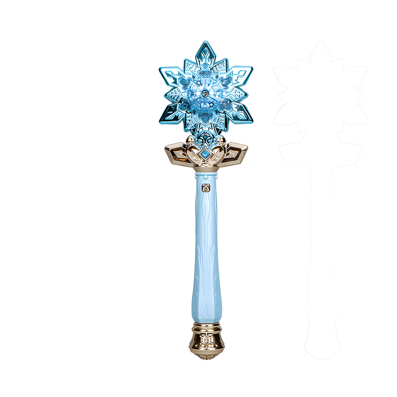 Coollooc Light Up Frozen Snowflake Wand - Snowflake Wand with Music ...