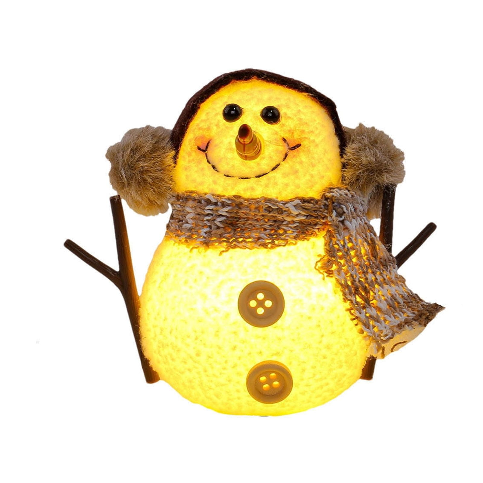 Coollooc Lighted Snowman Christmas Table Decorations, Small Christmas ...