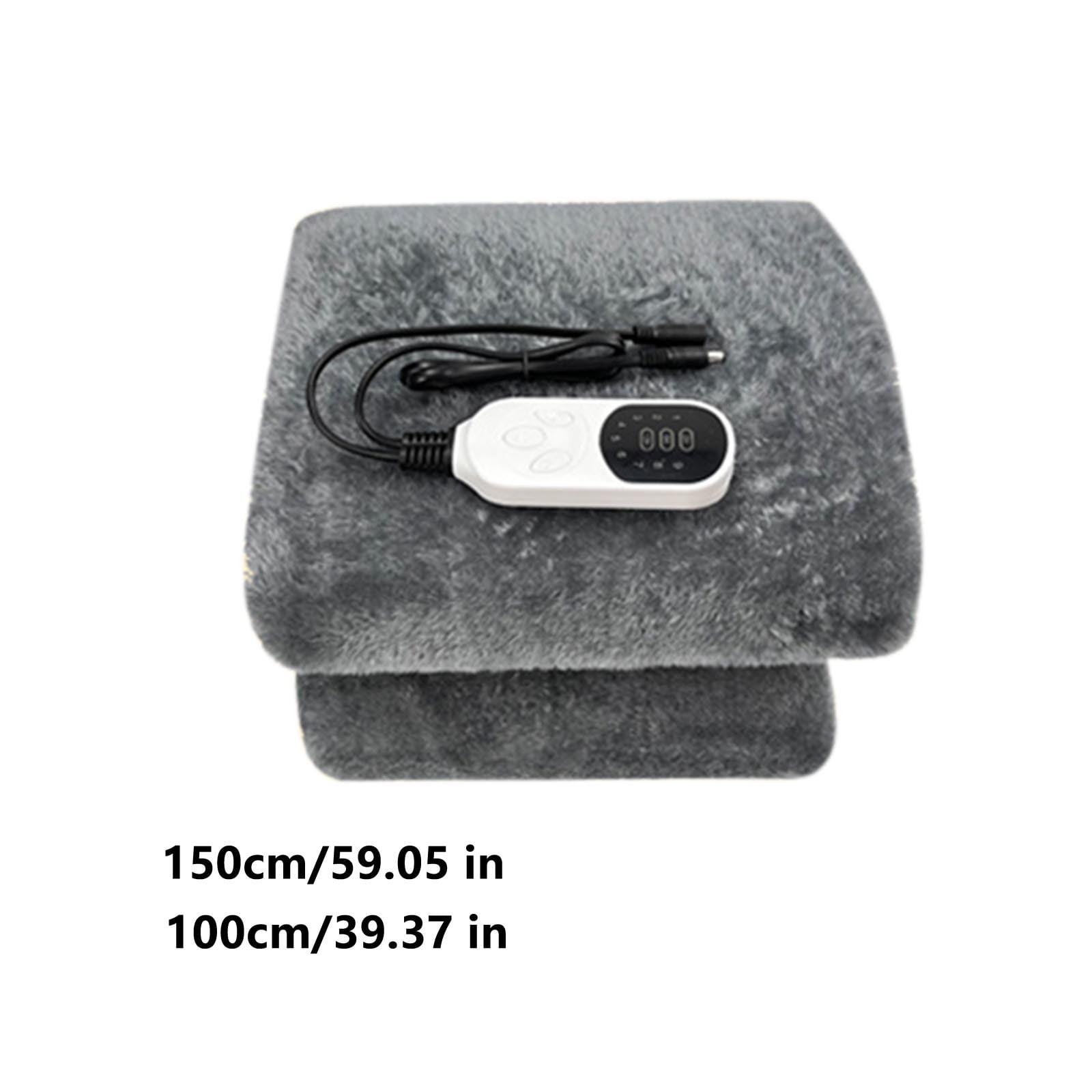 Coollooc Machine Washable Electric Car Blanket with USB Fast Charging ...