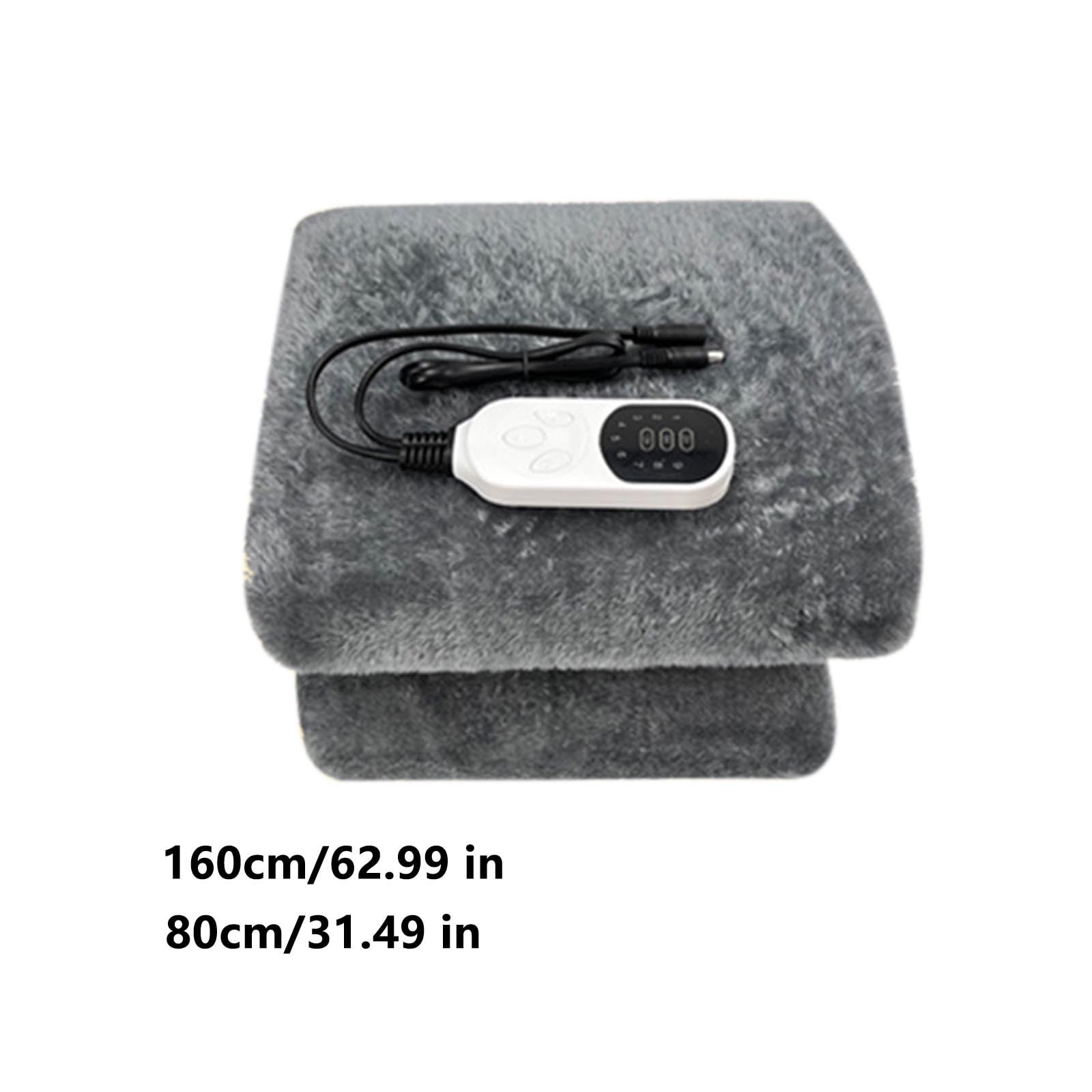 Coollooc Machine Washable Electric Car Blanket with USB Fast Charging ...