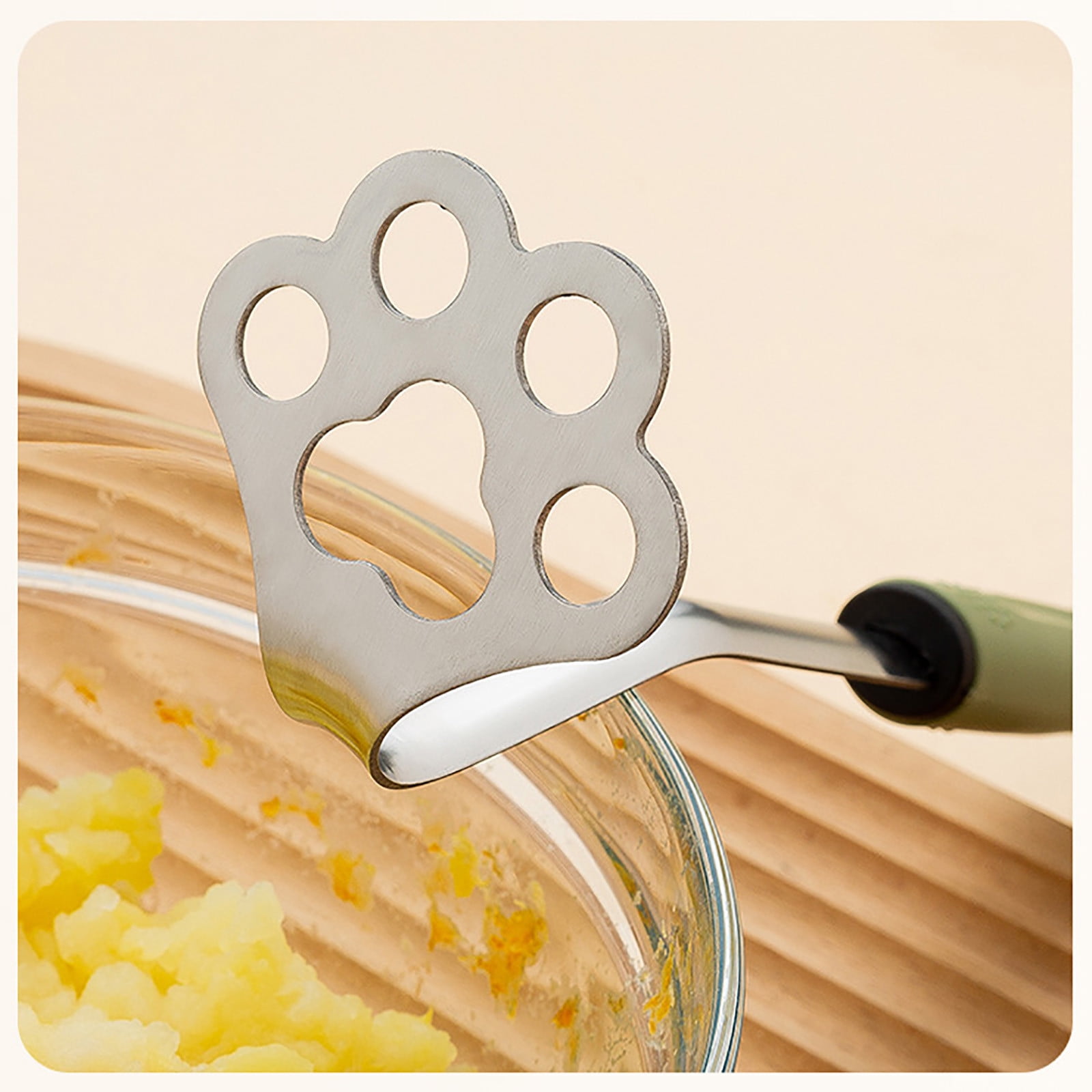 Coollooc Mini Masher, Small Potato Masher, Mashed Potatos Masher with ...