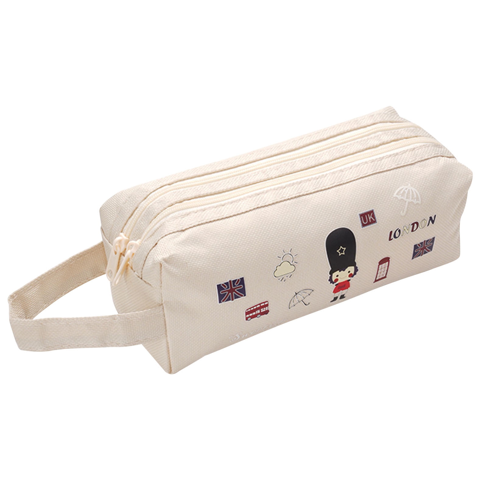 Coollooc Pencil Case, Large Capacity Pencil Bag with Portable Handle ...