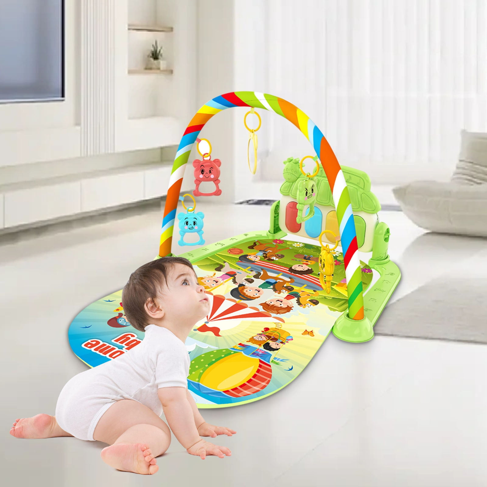 Coollooc Play Mat Piano Time Activity Mat With Music Play Mat For With ...