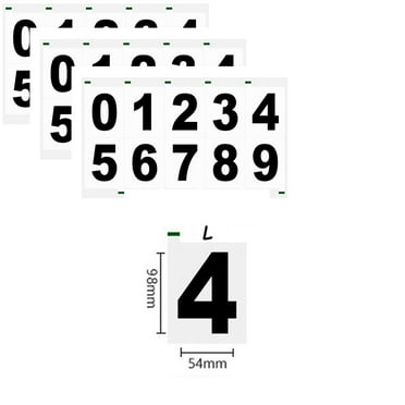 Black Vinyl Numbers Stickers 2 Inch Self Adhesive - Mailbox Numbers ...