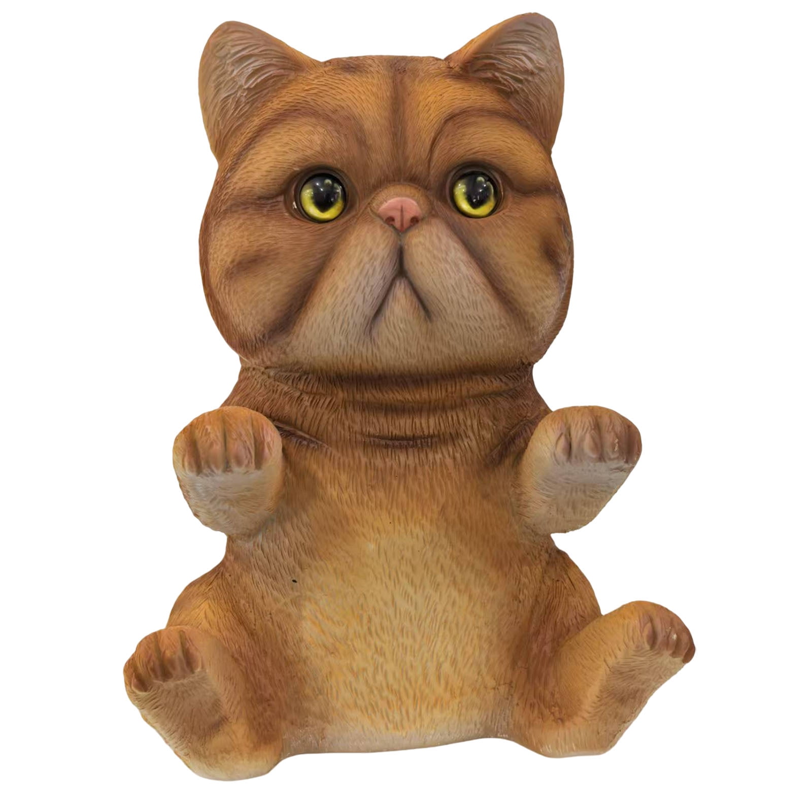 Coollooc Resin Cat Statue for Table Decor - Durable Polyresin Figurine ...