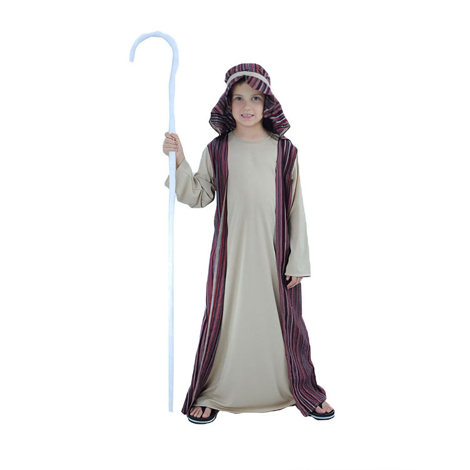 Coollooc Shepherd Nativity Outfit, Christmas Fancy Dress, Medieval for ...
