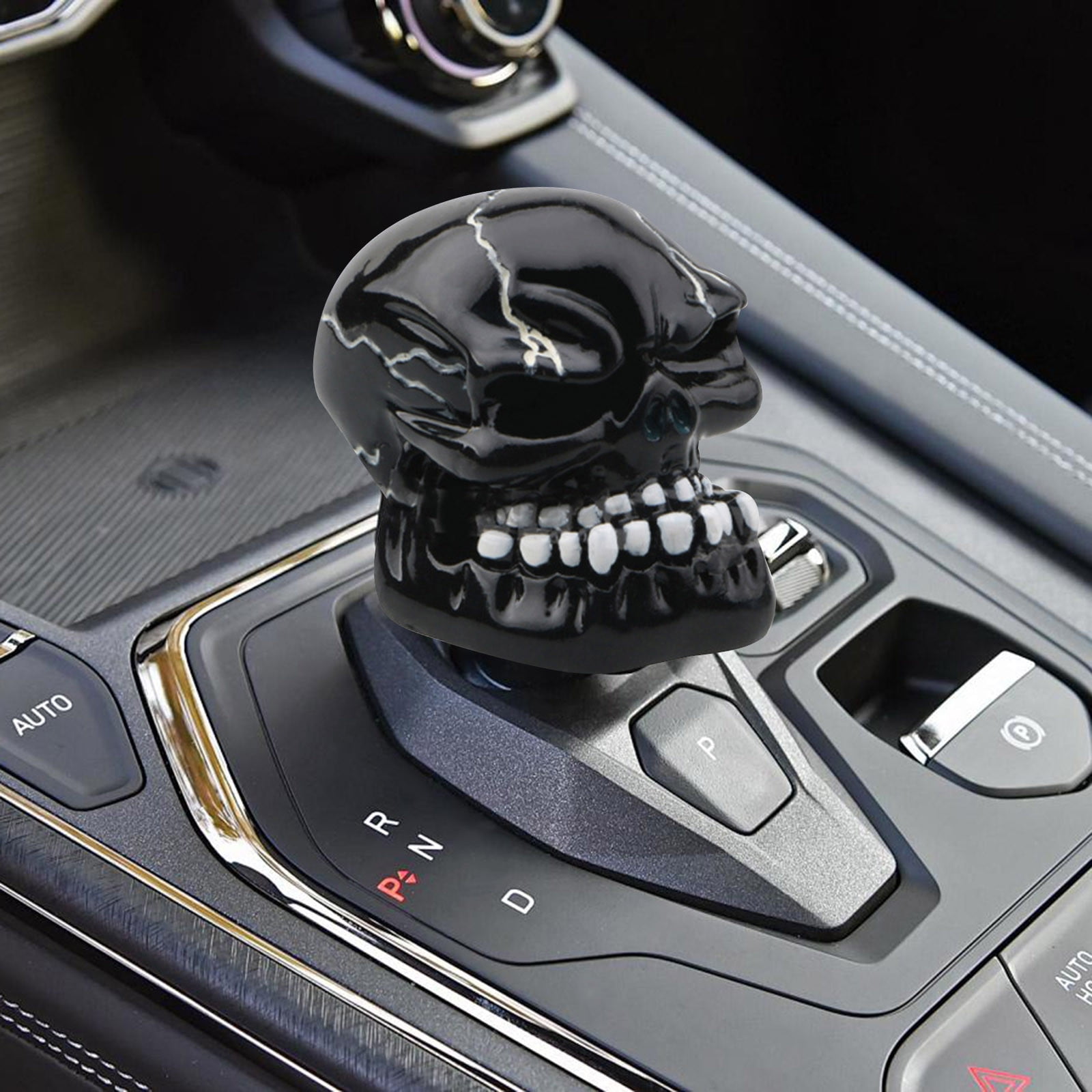Coollooc Skull Shift Knob Resin Skeleton Head Gear Knob Cool Style ...