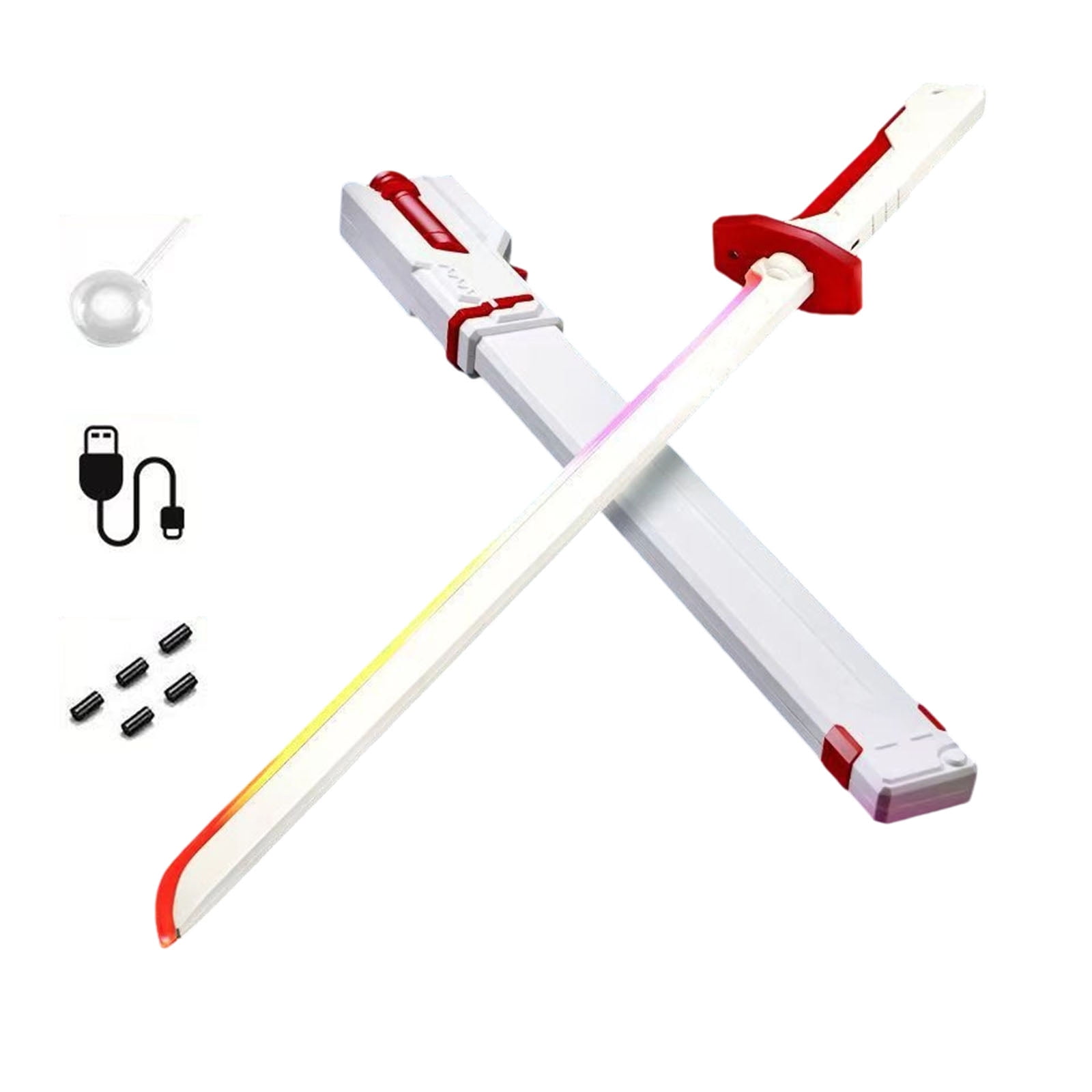 Coollooc Special Effects Flash Duel Laser Sword, Flaming Spinning Dual ...