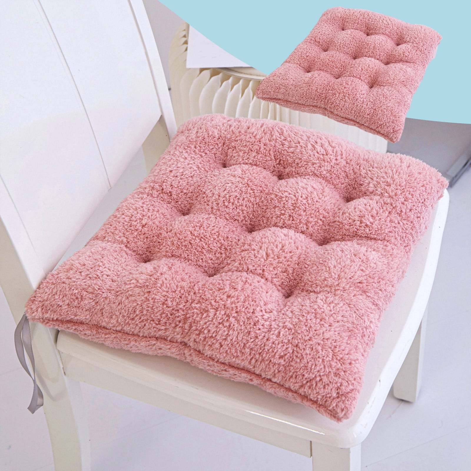 Coollooc Square Seat Cushion Chair Pads for Kitchen Dining Chairs, Soft ...