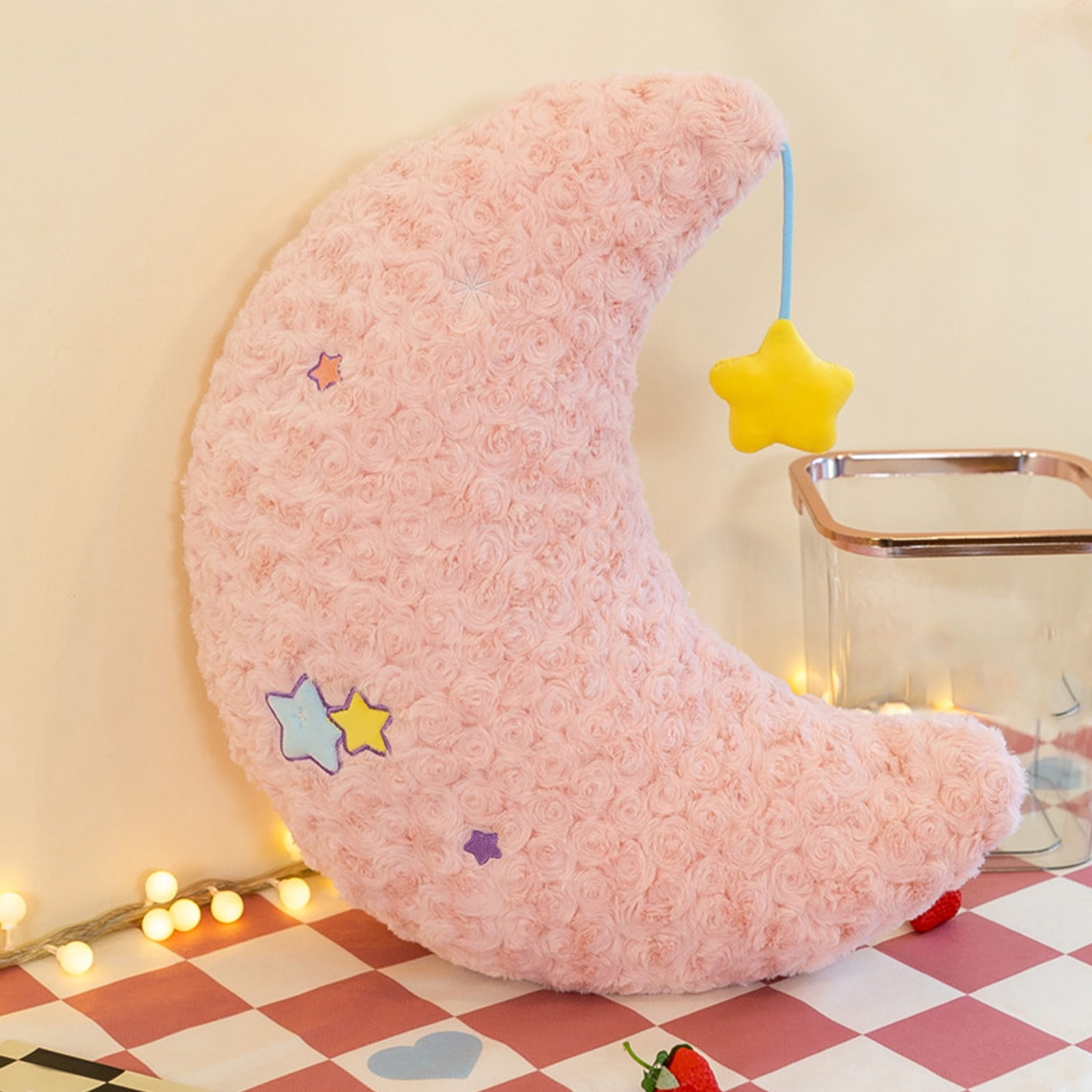 Coollooc Star Moon Shaped Pillow Soft Soft Nursery Stuffed Throw ...