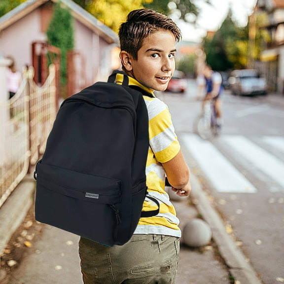 Fotbe Navy Blue Leaf Sunflower Travel Laptop Backpack, Business Slim ...