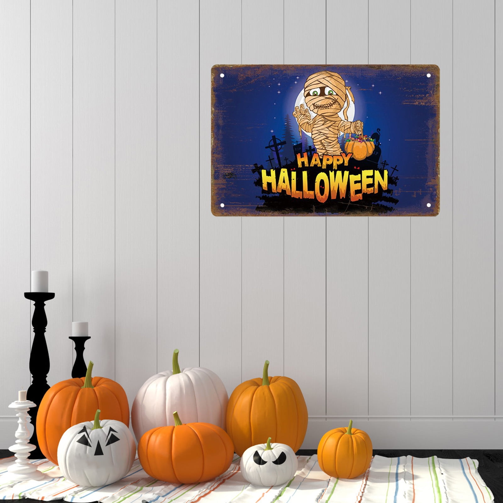 Coollooc Vintage Halloween Metal Tin Signs in A World Full of ...