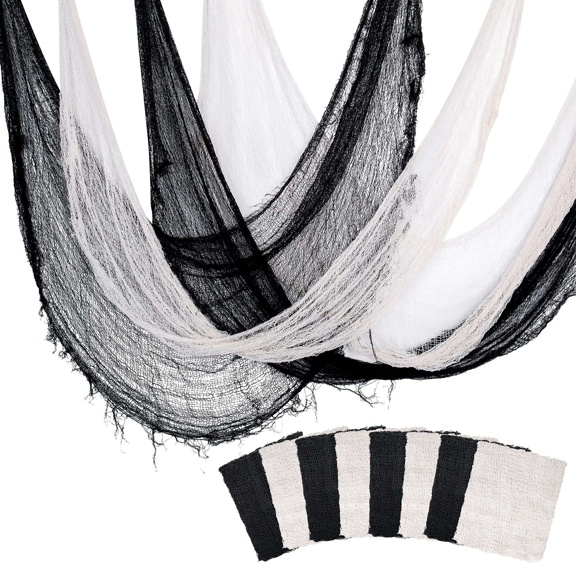 Coolmade 10 Pack Halloween Creepy Cloth-72 x 30 Inch Scary Spooky Cloth ...