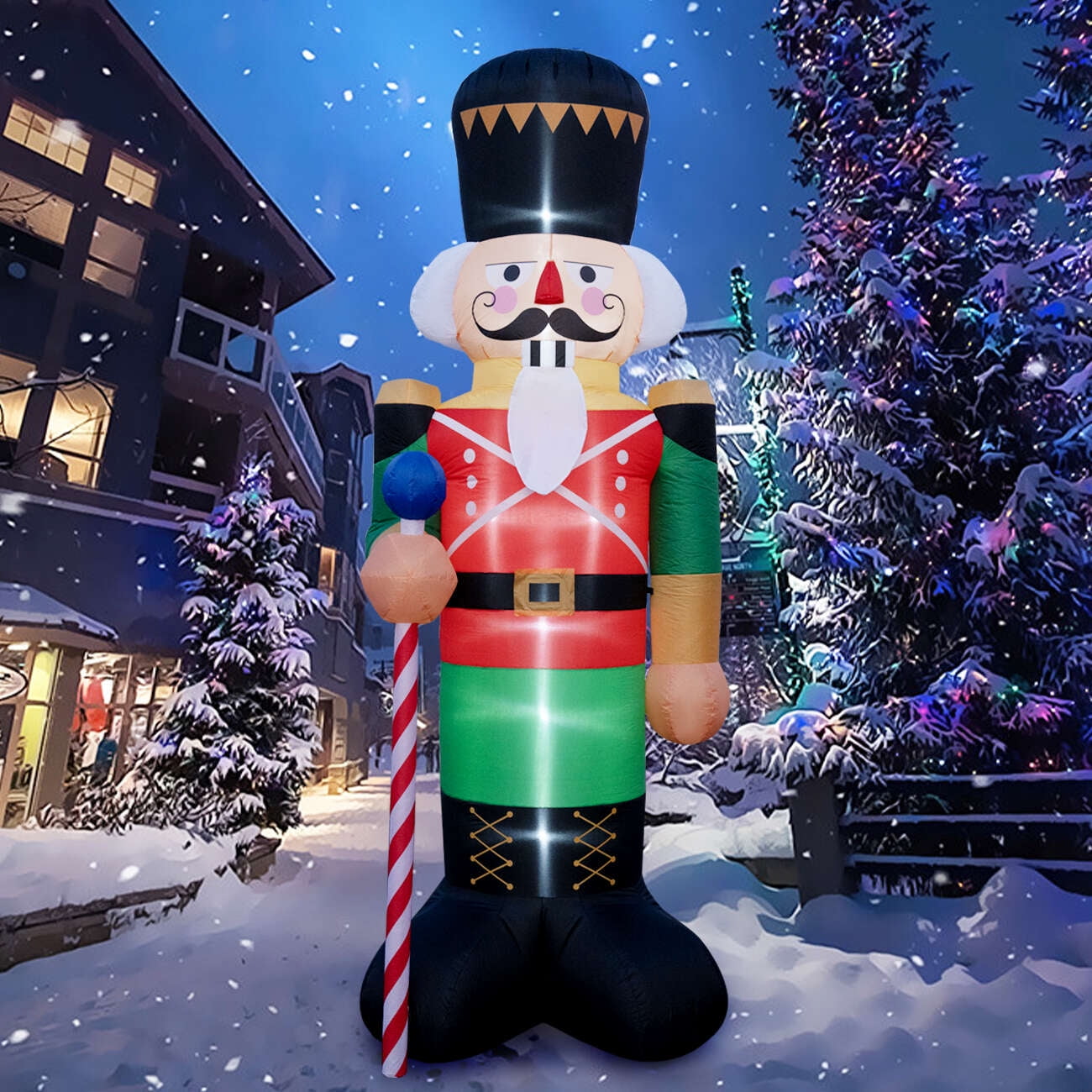 Coolmade 10ft Christmas Inflatable Nutcracker Soldier Outdoor ...