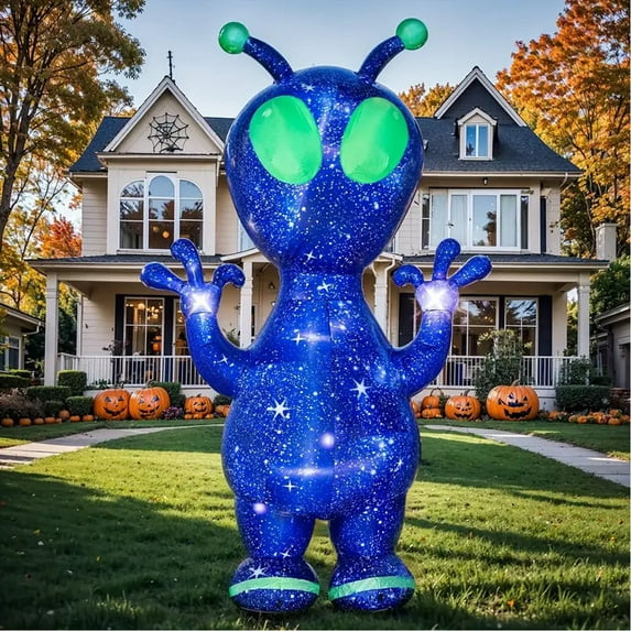 Coolmade 11 Ft Inflatable Alien Outdoor Decorations, Prelit, Lights Up ...