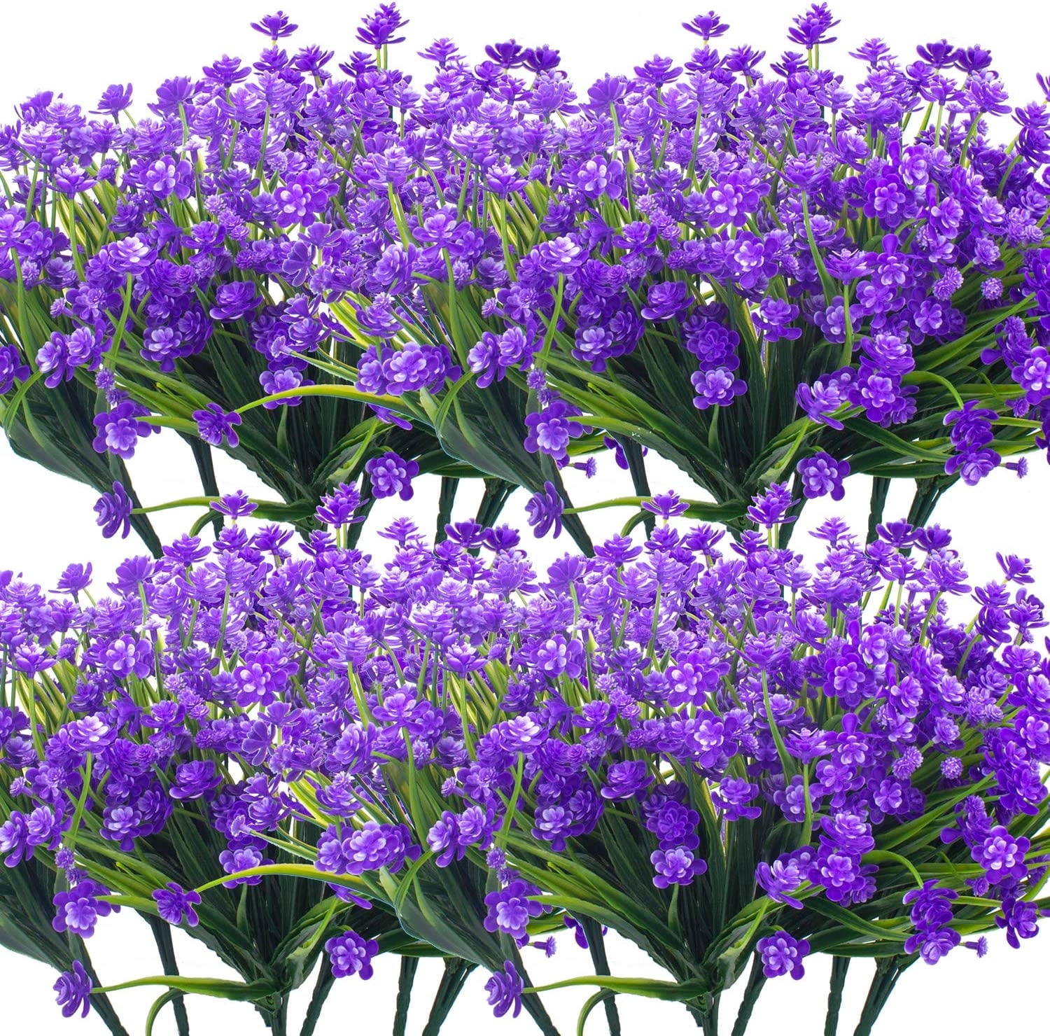 Coolmade 14" Artificial Flowers 25 Bundles Outdoor Fake Flowers for ...