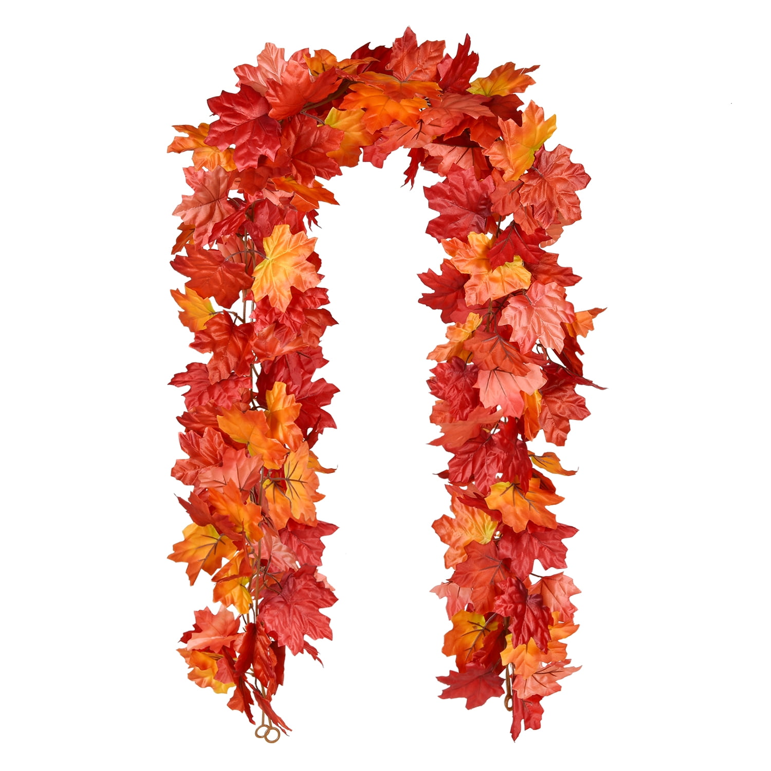 Coolmade 2 Pack - Outdoor Artificial Maple Leaf Fall Garland ...