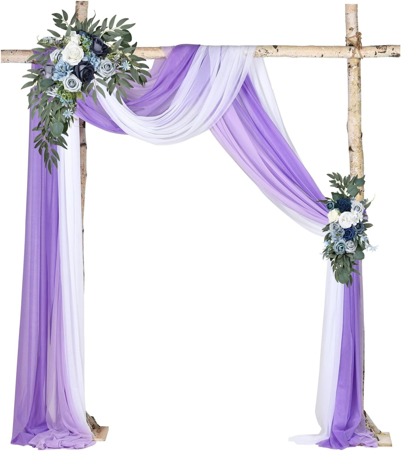 Coolmade 3Pcs Wedding Arch Draping Fabric 29.5"x18Ft Pearl Fabric ...